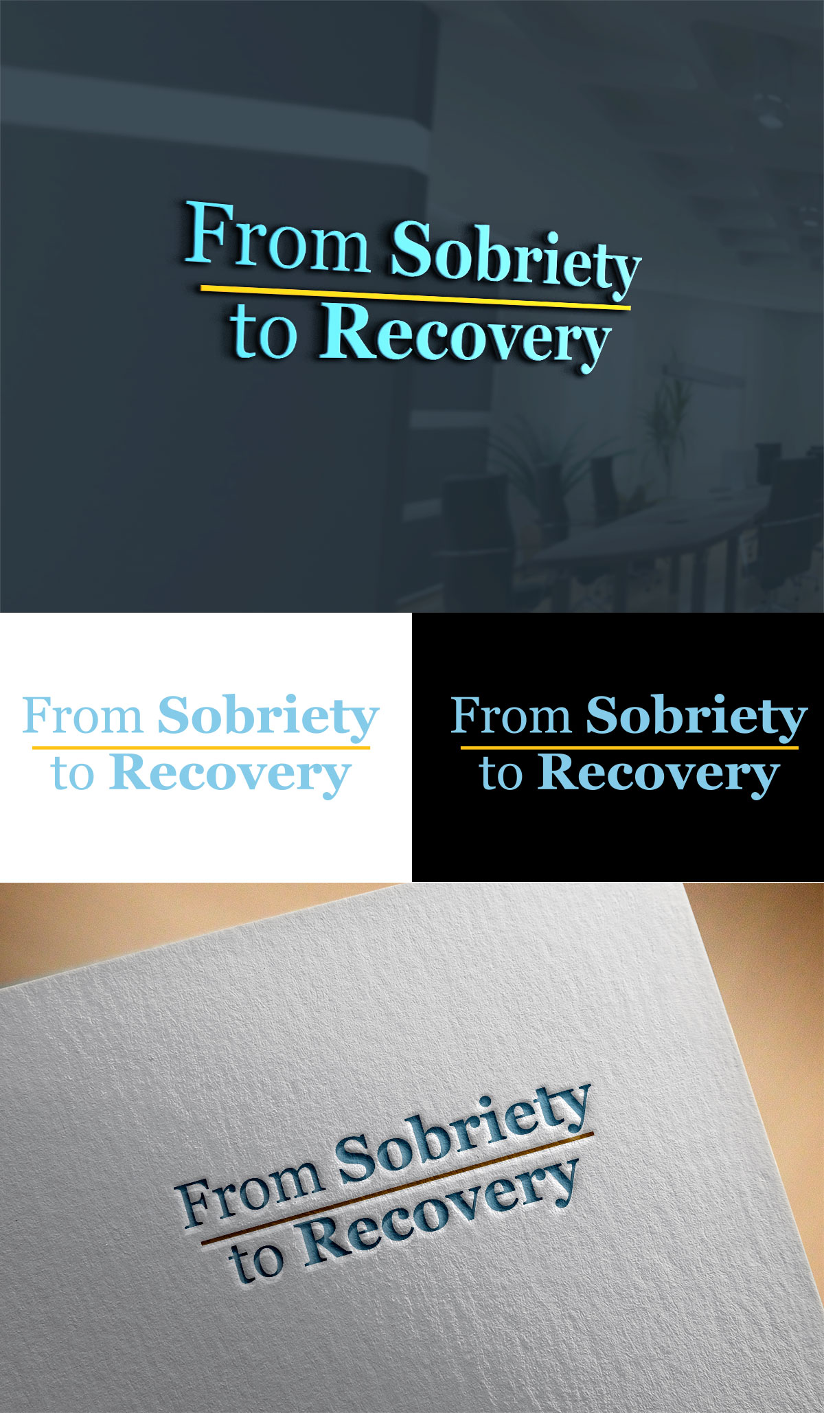 Personable, Bold, Motivation Logo Design for From Sobriety to Recovery ...