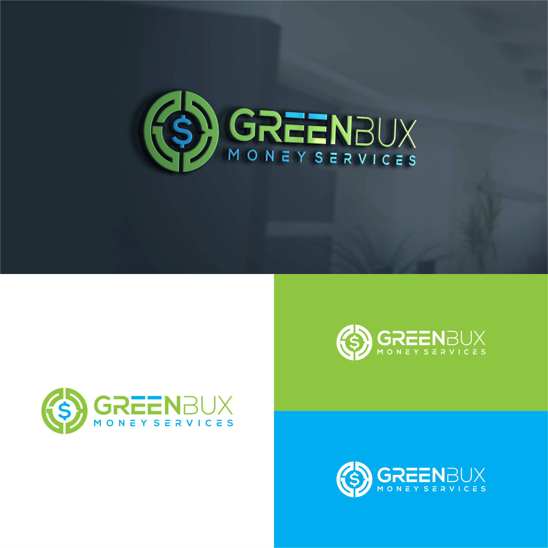 Modern, Economical, Financial Service Logo Design for GreenBux Money ...