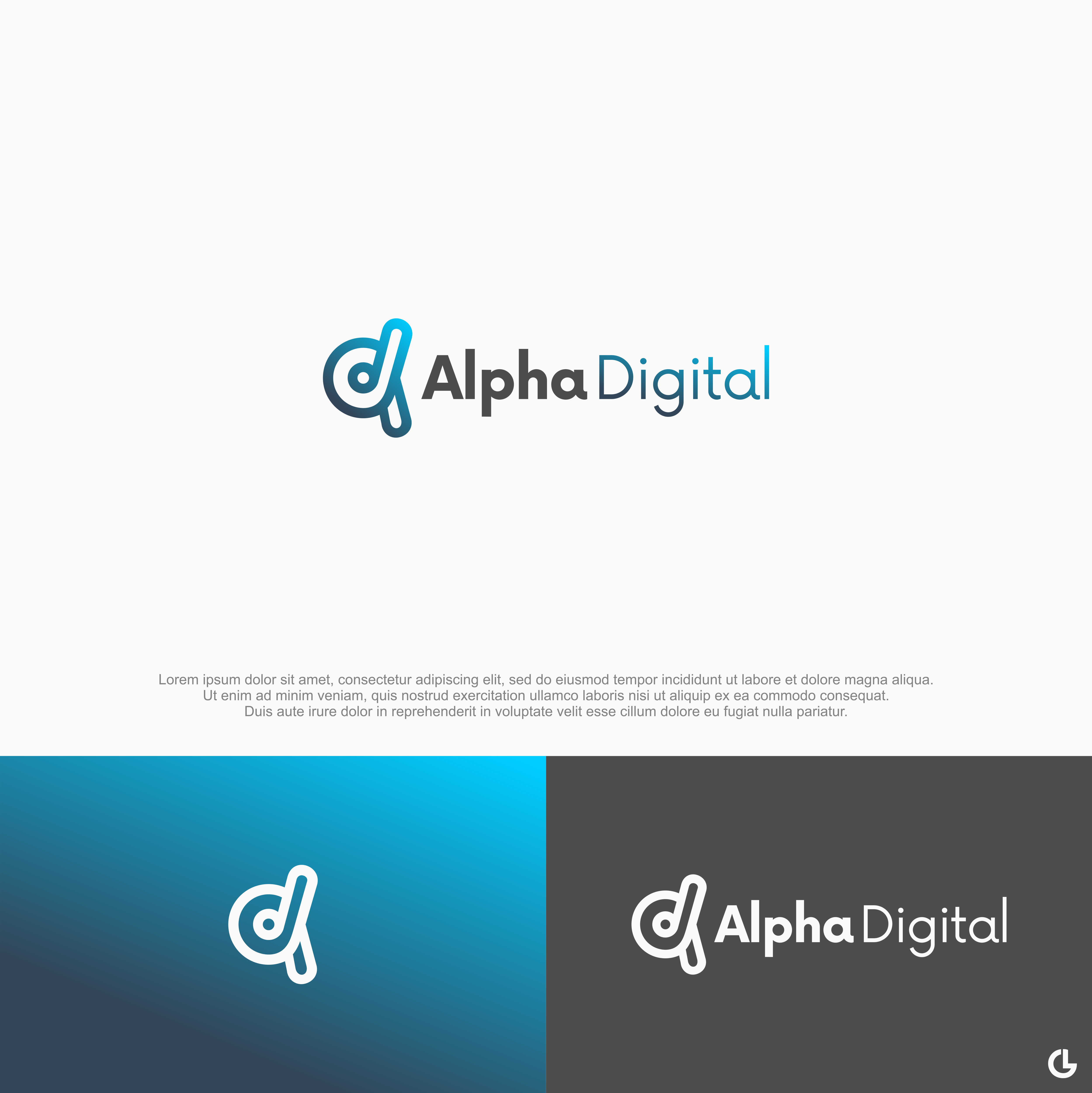 Logo Design for Alpha Digital by R!CKY | Design #24543426