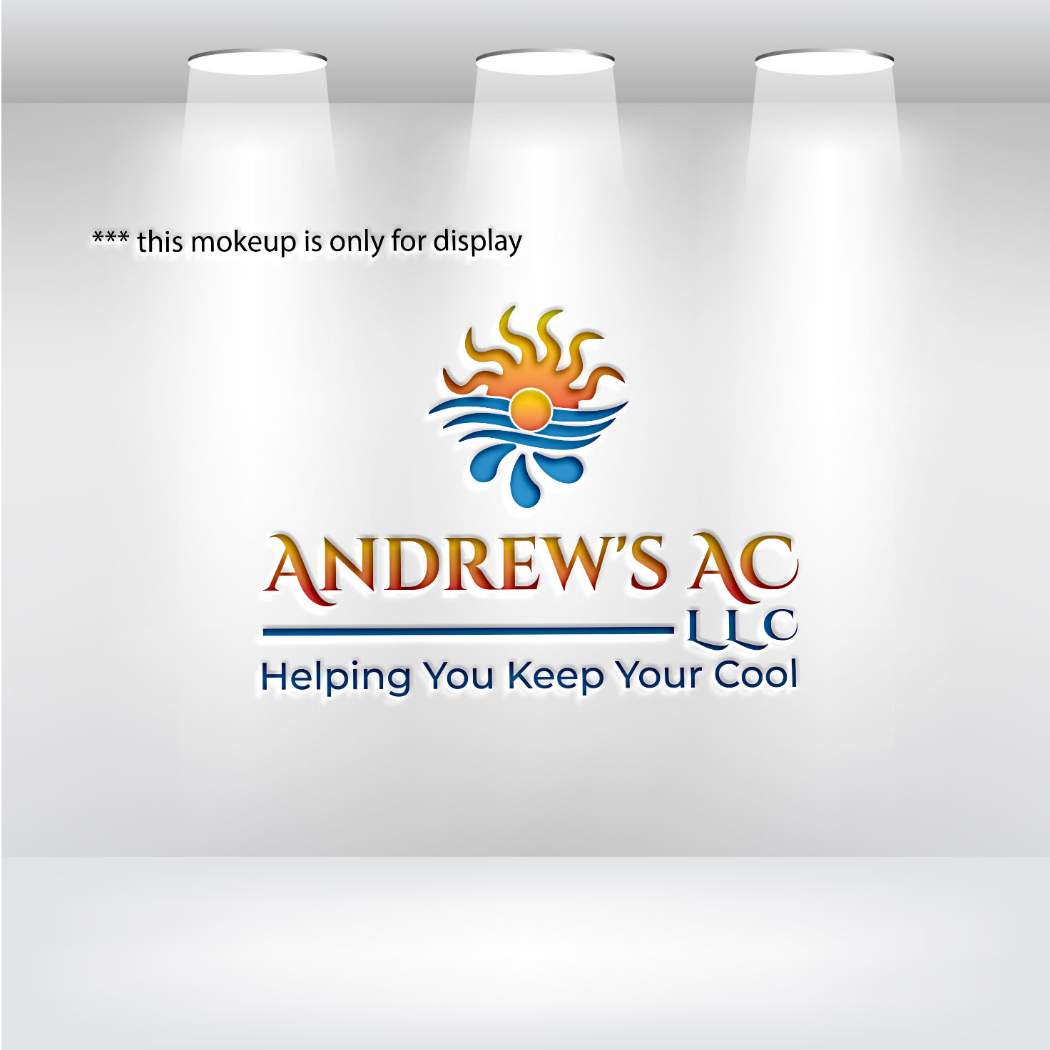 Modern, Masculine, Air Conditioning Logo Design for Andrew's AC, LLC by ...