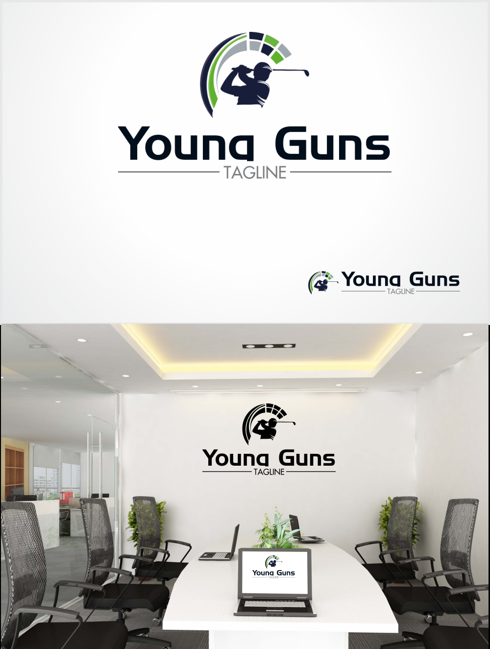 Playful, Personable Logo Design for Young Guns by briinvent | Design ...