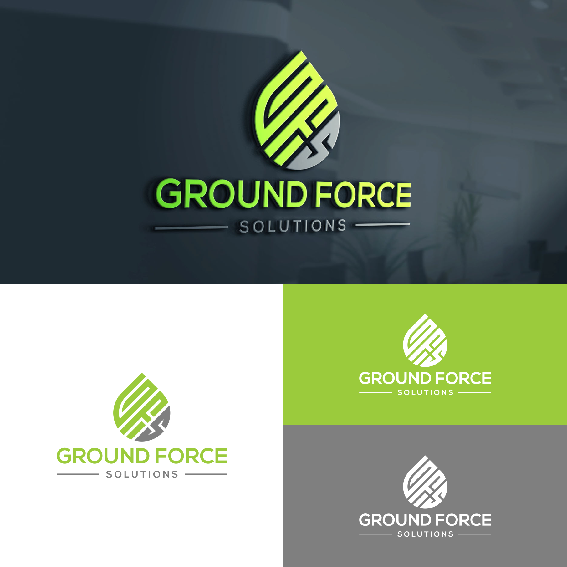 Logo Design for Ground Force Solutions by tejo | Design #24528648