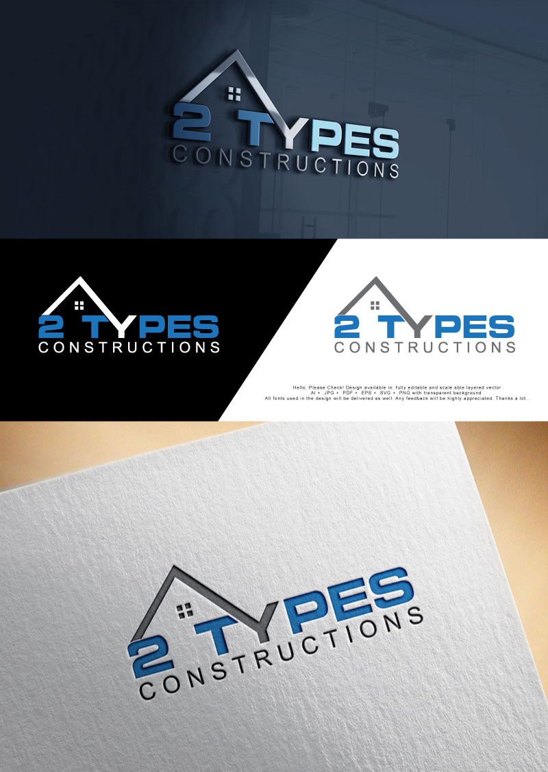Modern, Professional, Residential Construction Logo Design for 2TC by Basmala122 | Design #24543673