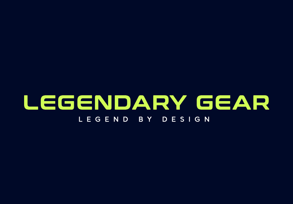 Bold, Masculine Logo Design for 'Legendary Gear' (name) and 'Legend by ...