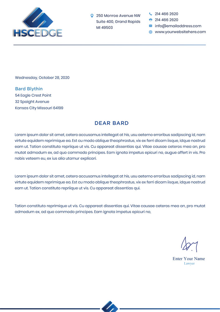 Letterhead Design for HSC EDGE by Sandaruwan | Design #24578950