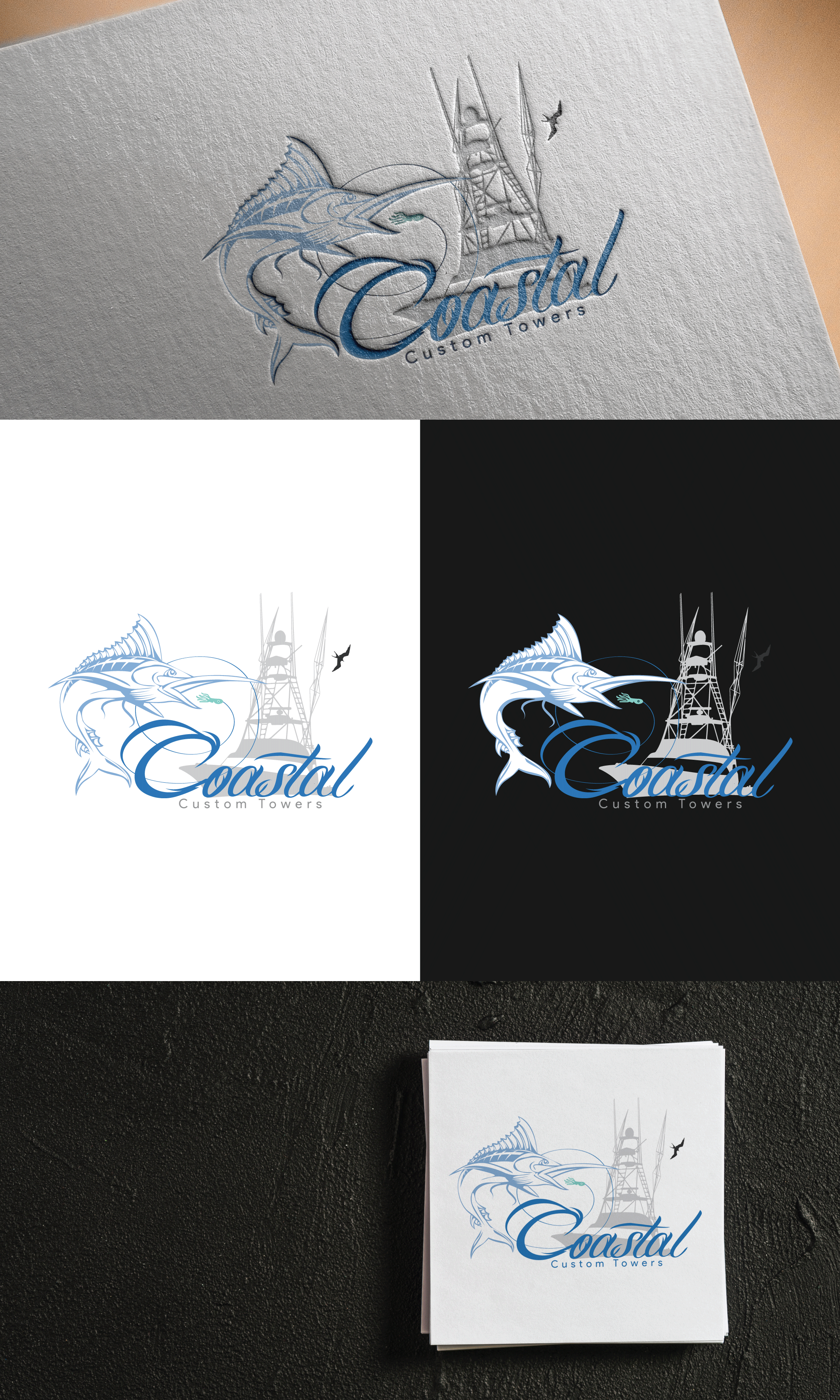 Upmarket, Professional Logo Design for Coastal Custom Towers by ...