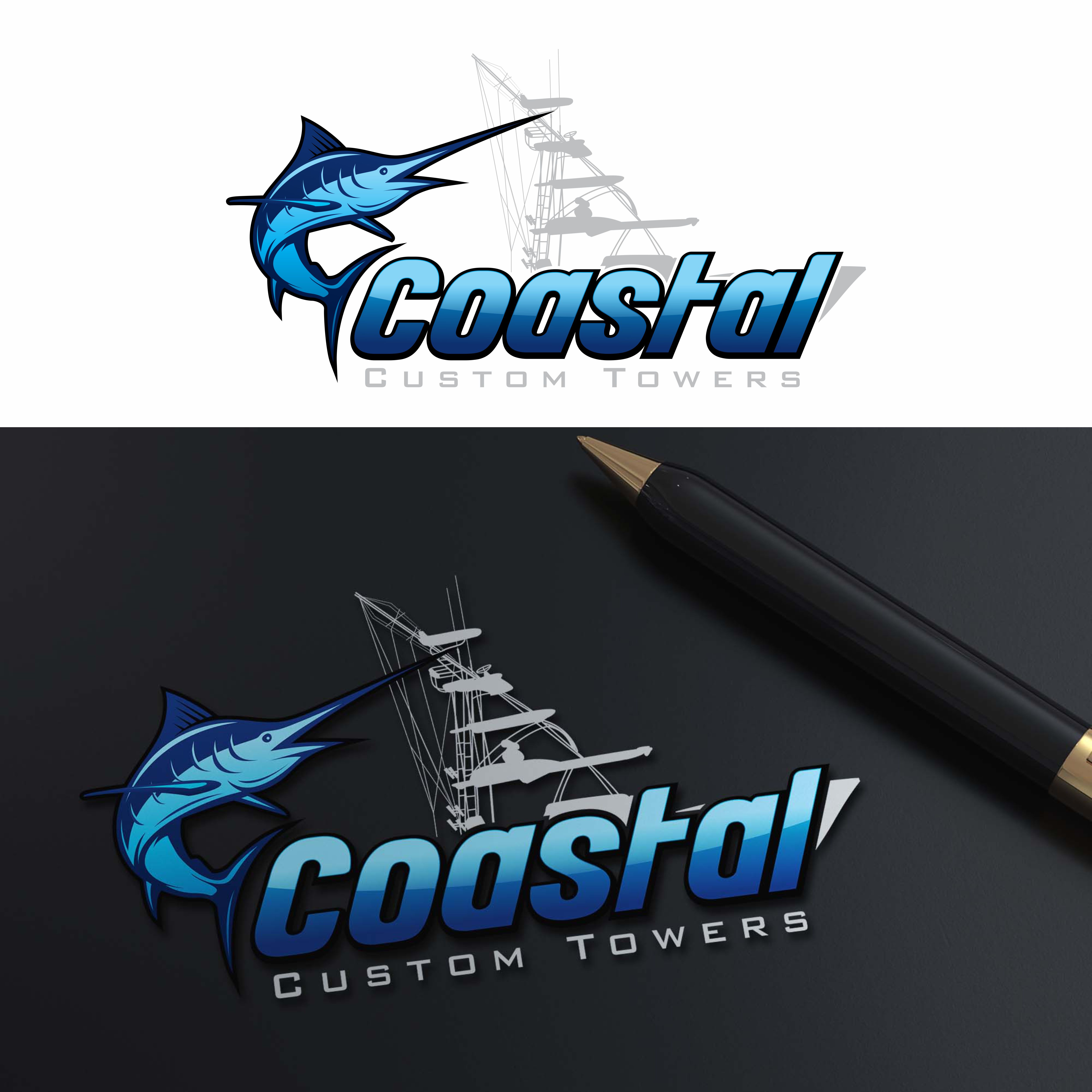 Upmarket, Professional Logo Design for Coastal Custom Towers by Amit ...