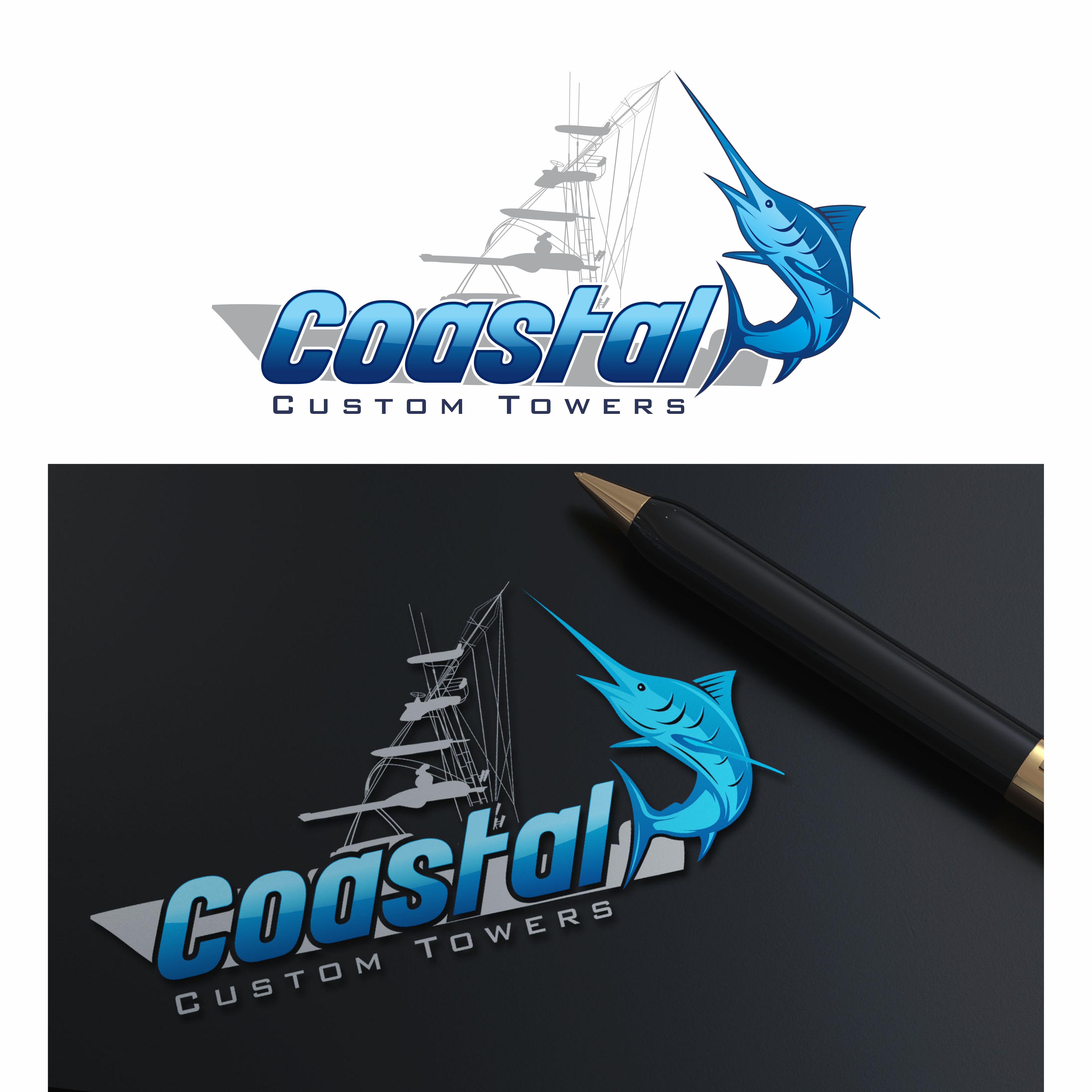 Upmarket, Professional Logo Design for Coastal Custom Towers by Amit ...