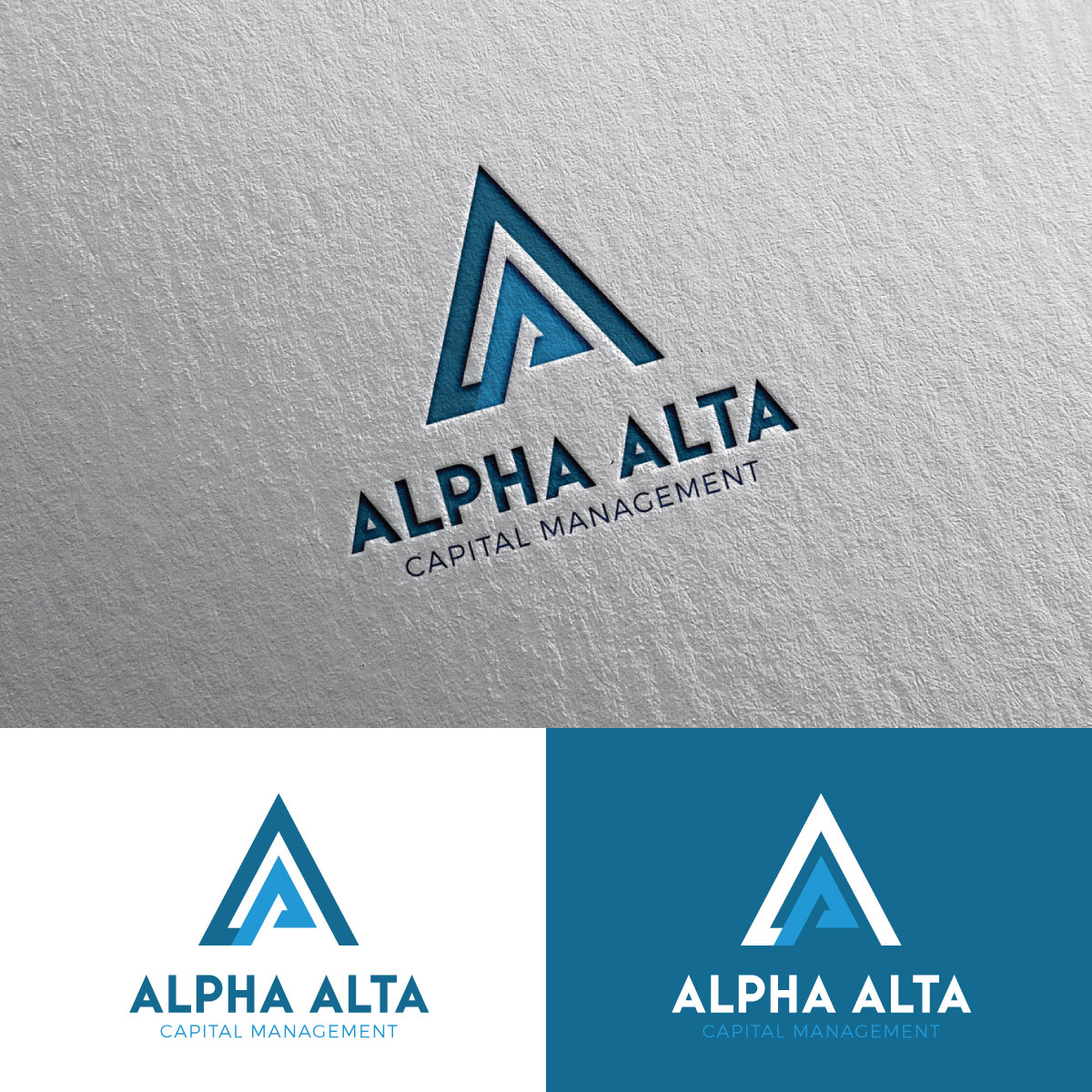 Professional, Masculine, Investment Advisory Logo Design for Alpha Alta ...