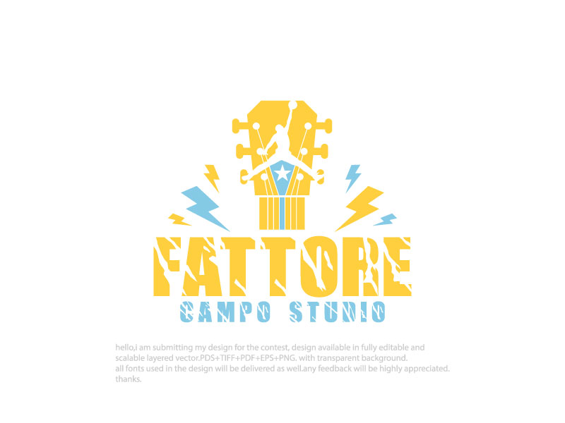 Upmarket, Playful, Recording Studio Logo Design for Fattore Campo ...