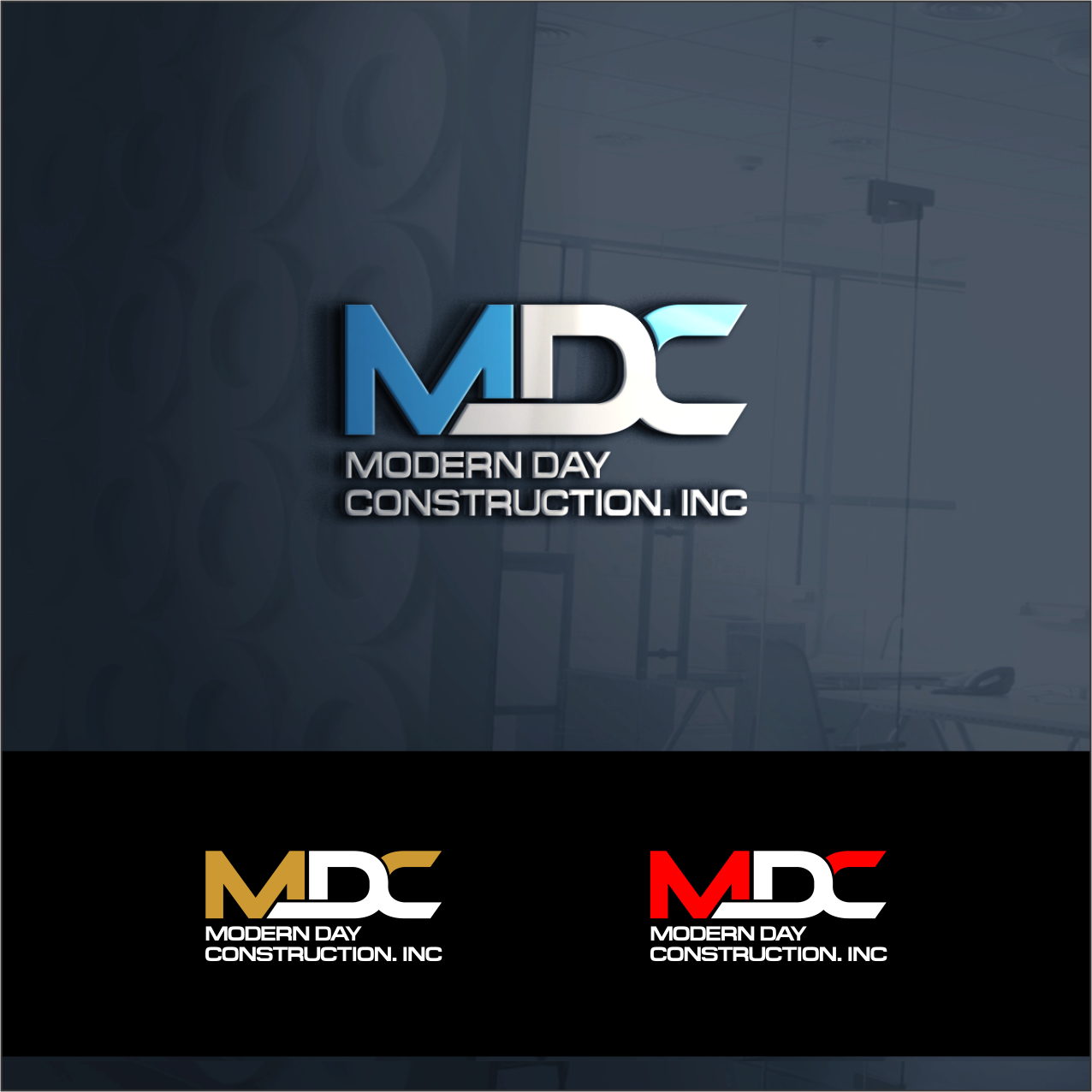 Modern Professional Logo Design For Mdc Modern Day Construction Inc By Arham Hidayat
