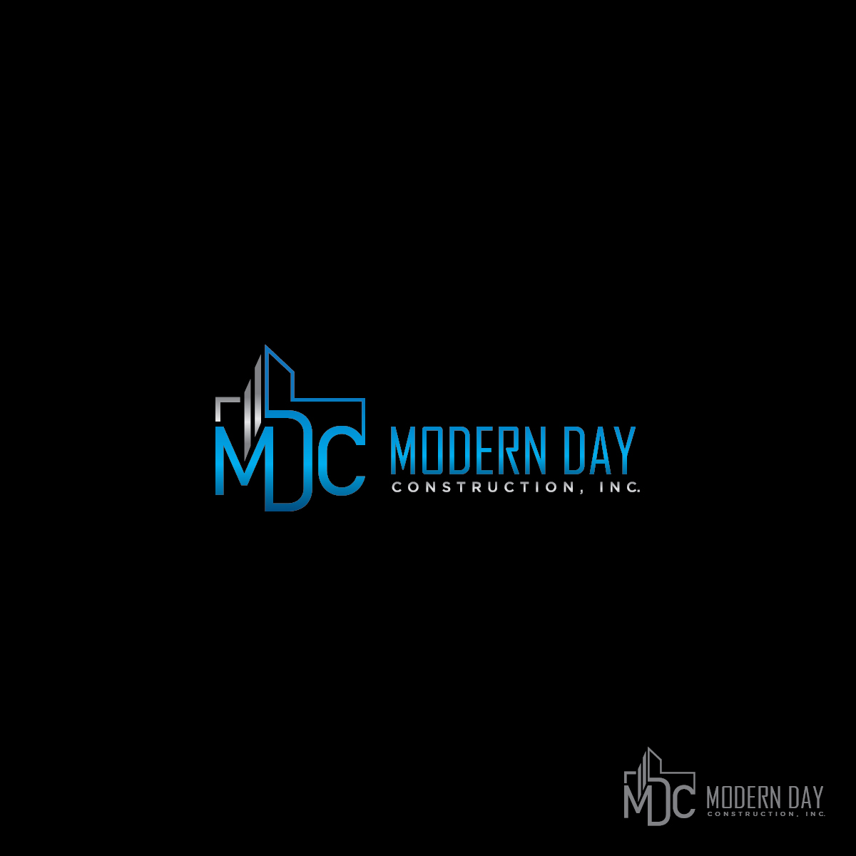 Modern, Professional Logo Design for MDC / Modern Day Construction, Inc ...