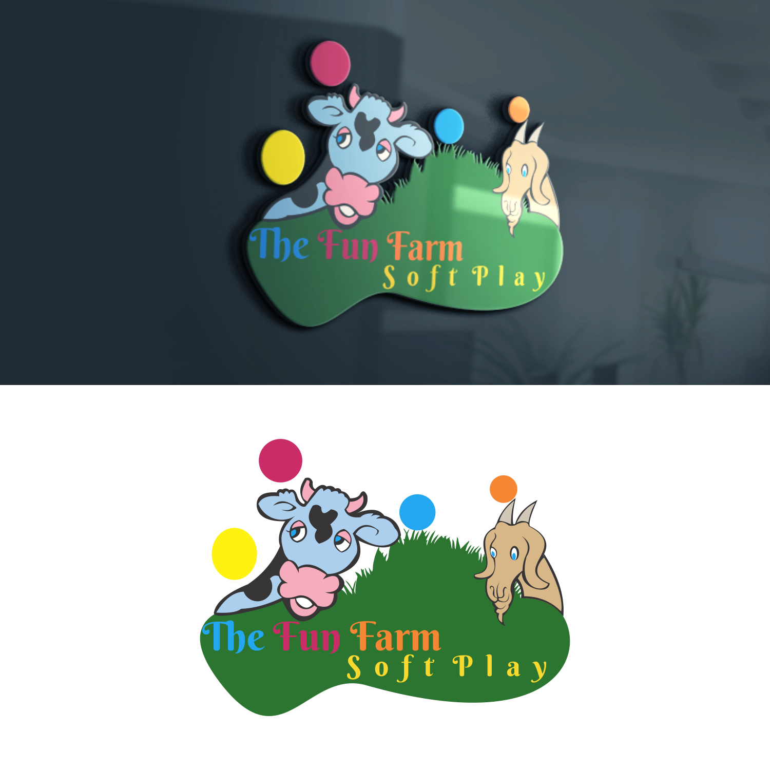 Bold, Playful Logo Design for The Fun Farm Soft Play by ketut pujijaya ...
