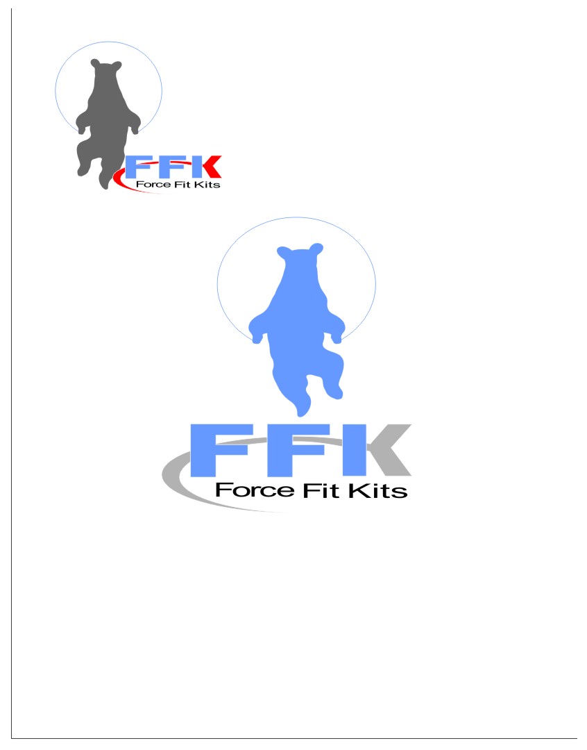 Modern, Economical, Fitness Logo Design for Force Fit Kits or FFK by ...