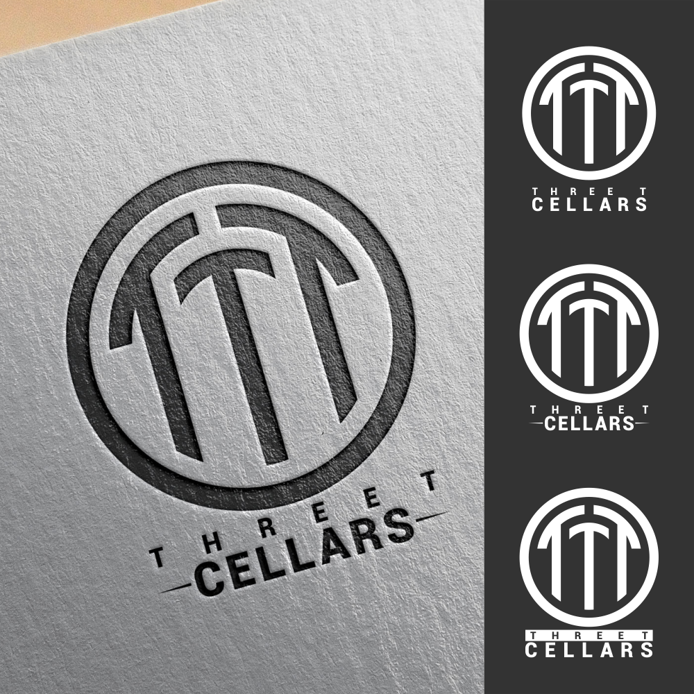 Personable, Bold Logo Design for Three T Cellars by Gerald Design 3 ...