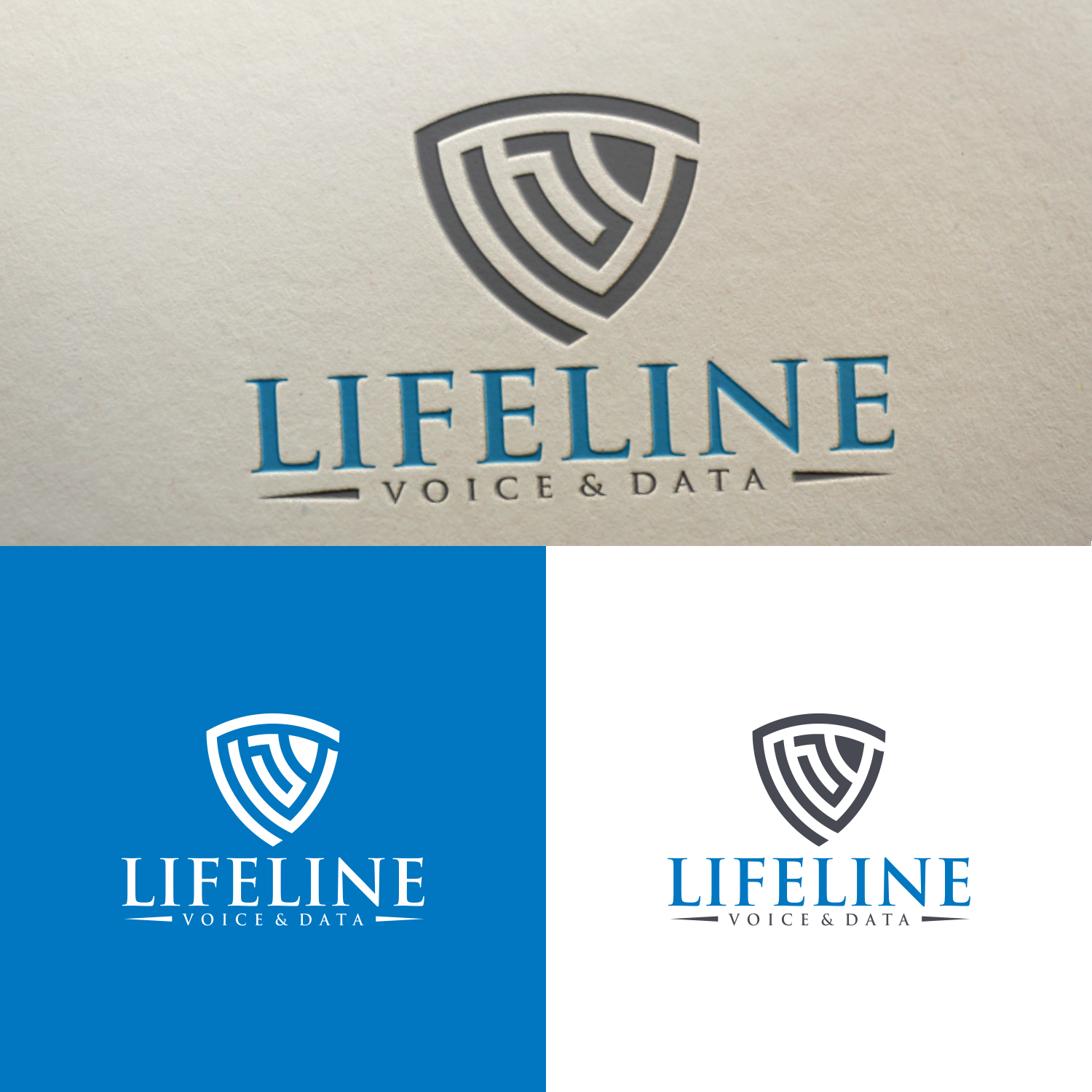 Logo Design for Lifeline Voice & Data by ketut pujijaya | Design #24693657