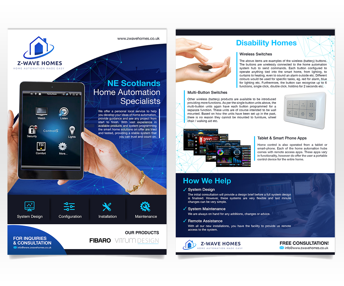 Bold, Modern Flyer Design for JLS Online Ltd by Luniere Designs | Design #24747182