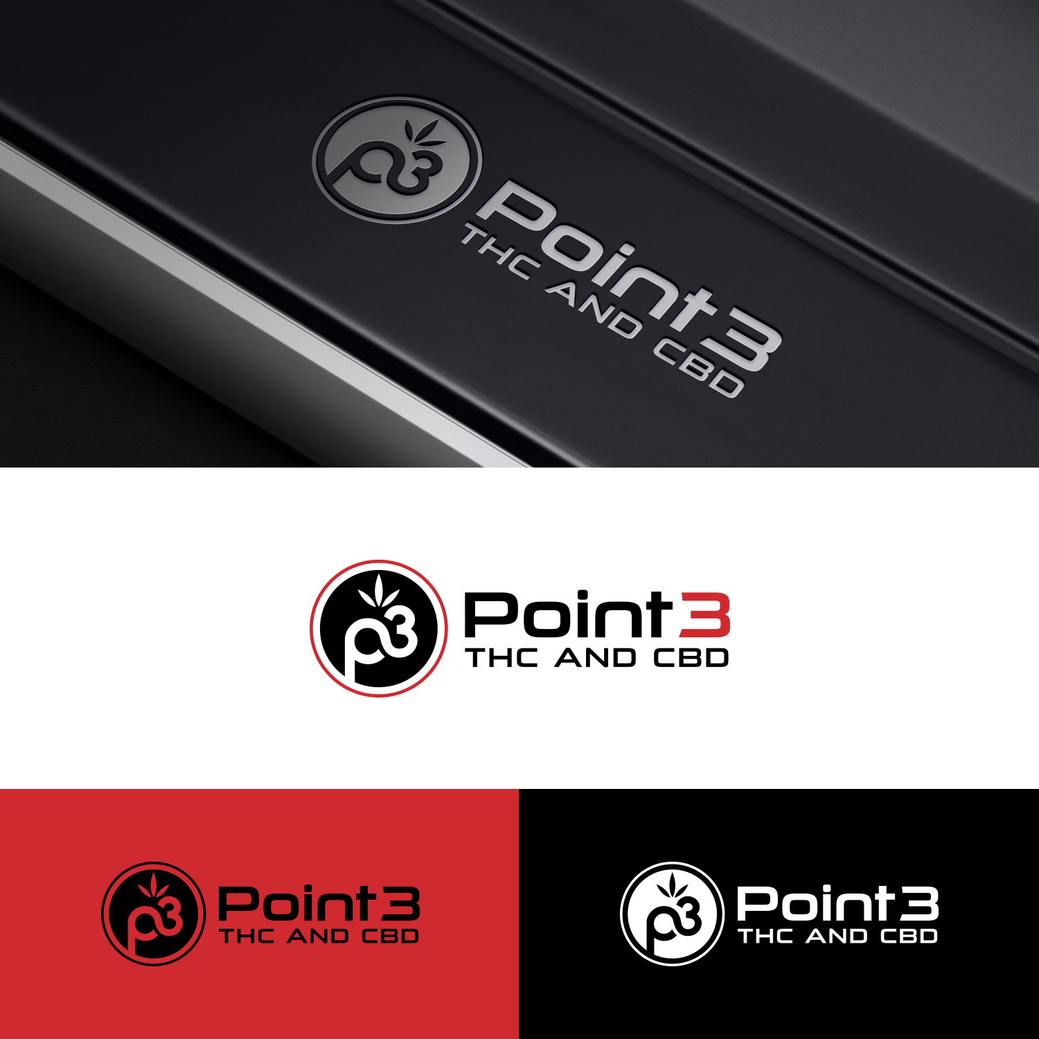 Modern, Colorful Logo Design for P3 or Point3 or .3% something with a ...