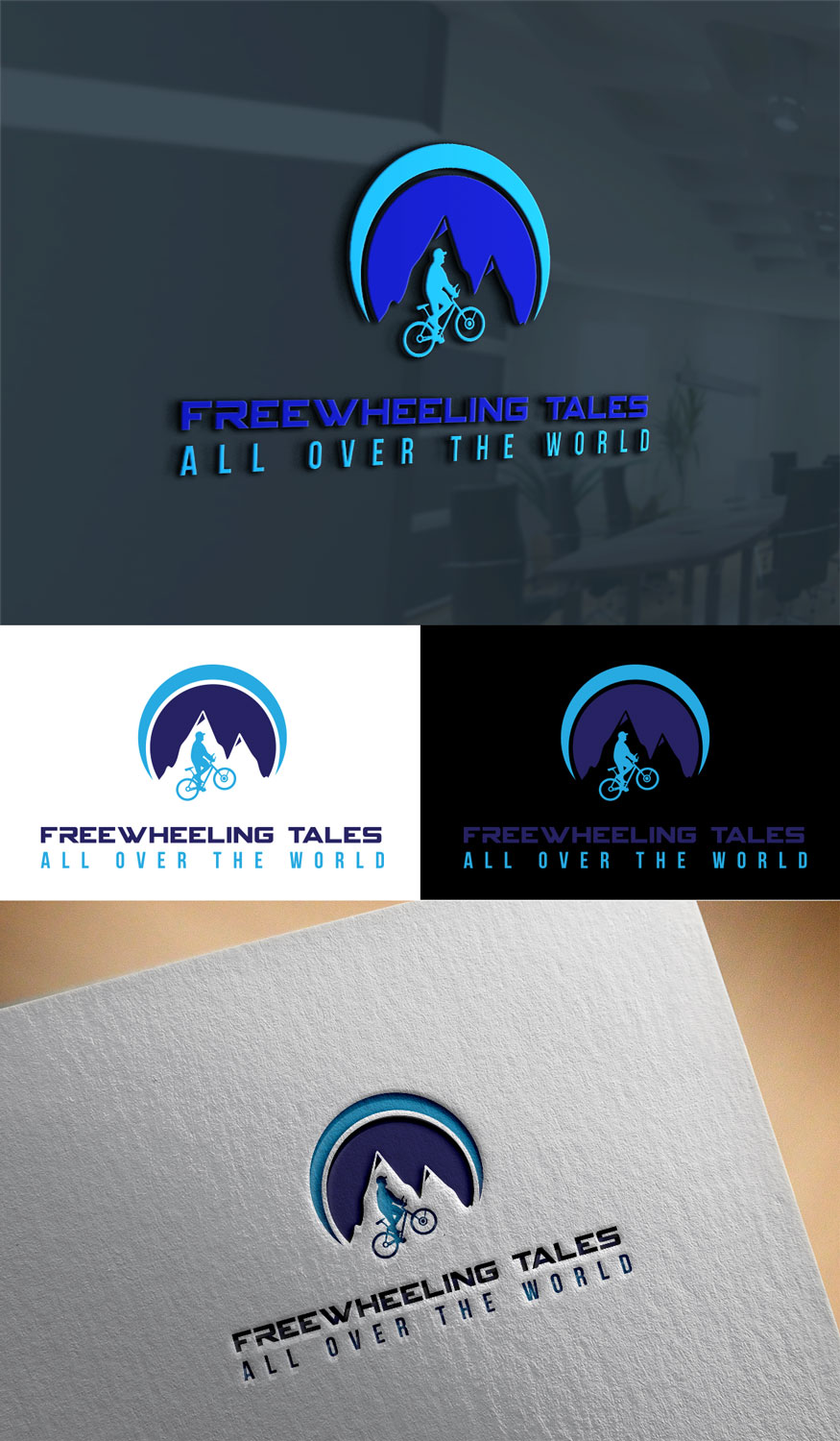 Logo Design for Freewheeling Tales... ...all over the world... by ...