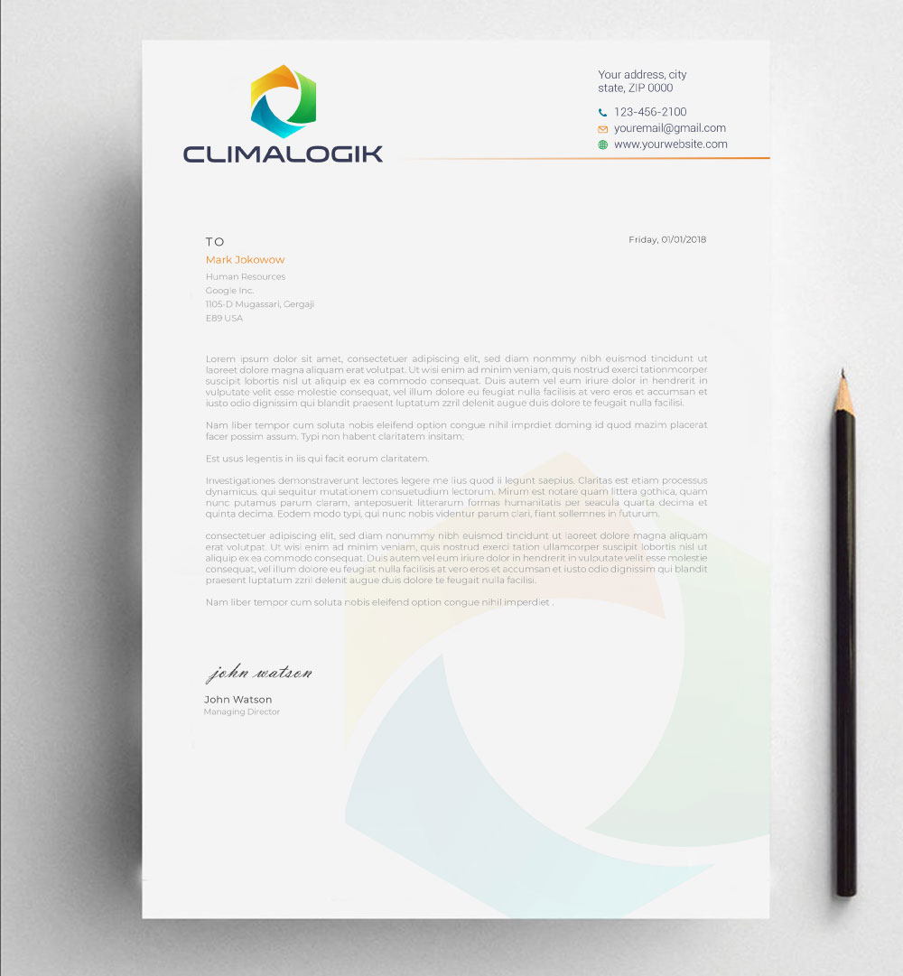 Modern, Professional, Environmental Consultant Letterhead Design for a ...