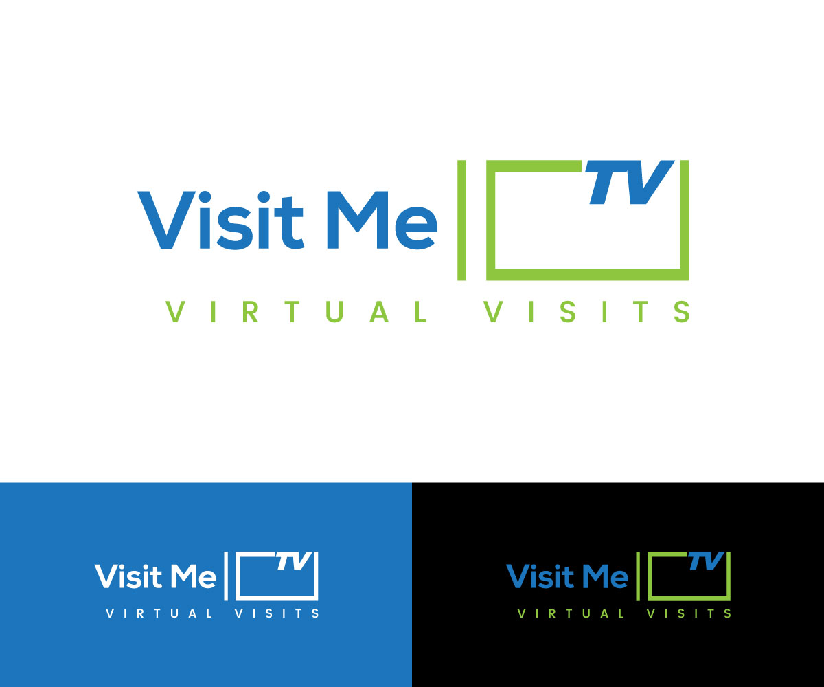 Modern, Feminine Logo Design for "Visit Me TV" tag: "Virtual Visits" by ...