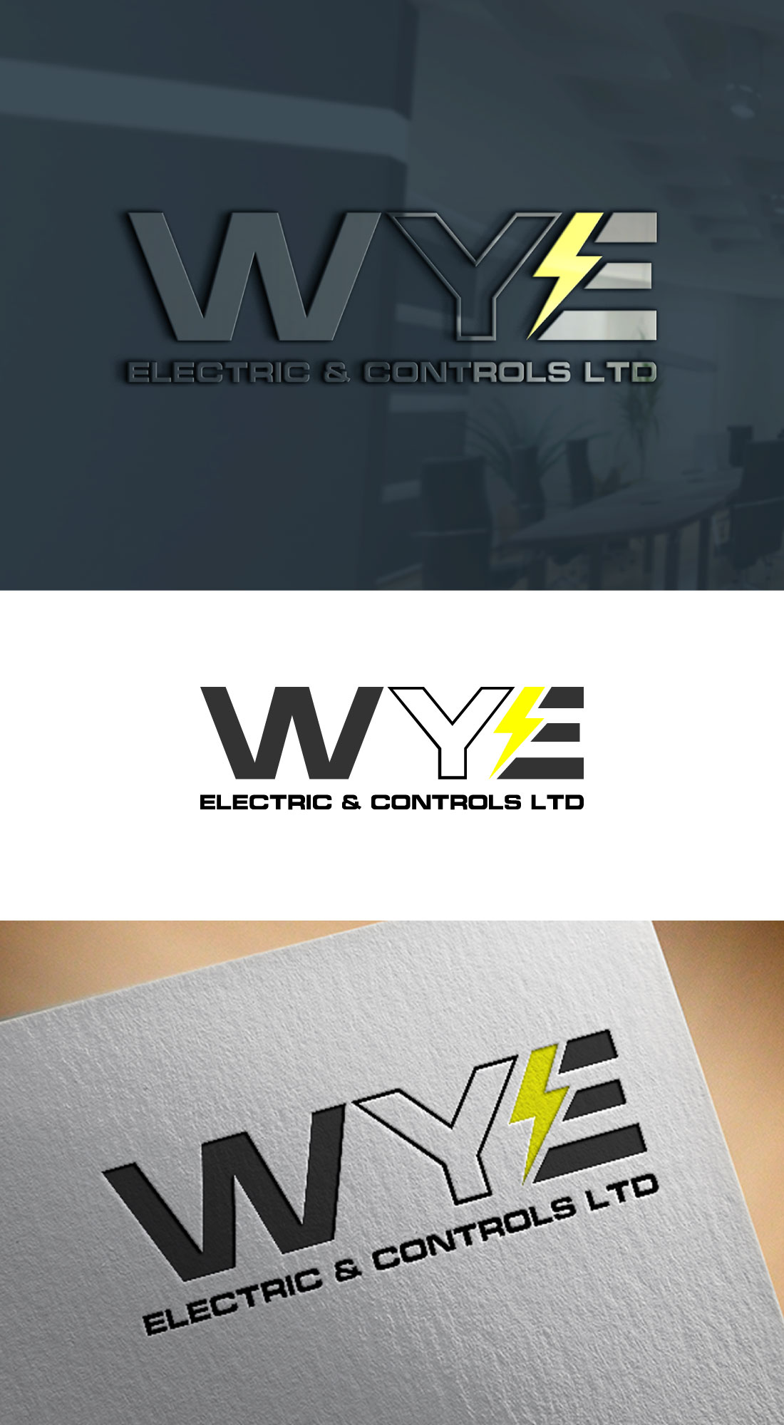 Electric Company Logo Design for Wye Electric & Controls Ltd. by ...