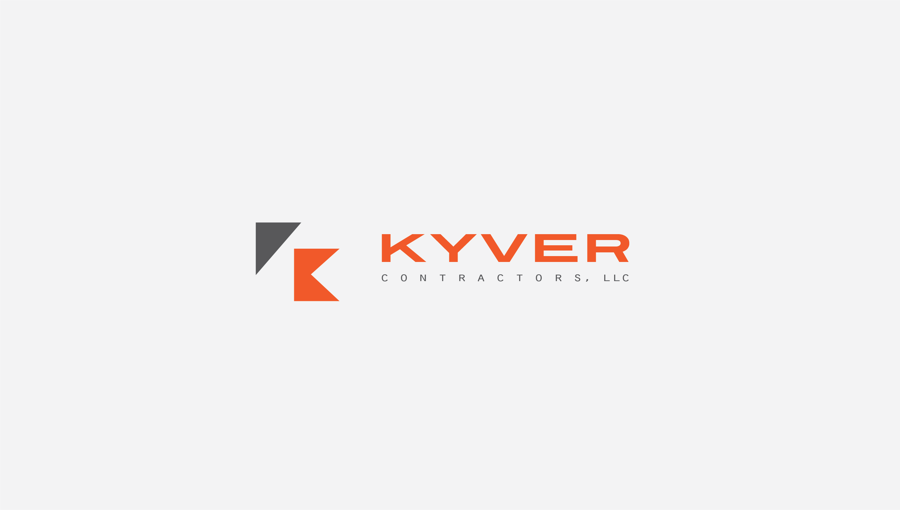 Bold, Masculine, Concrete Logo Design for Kyver Contractors, LLC by ...