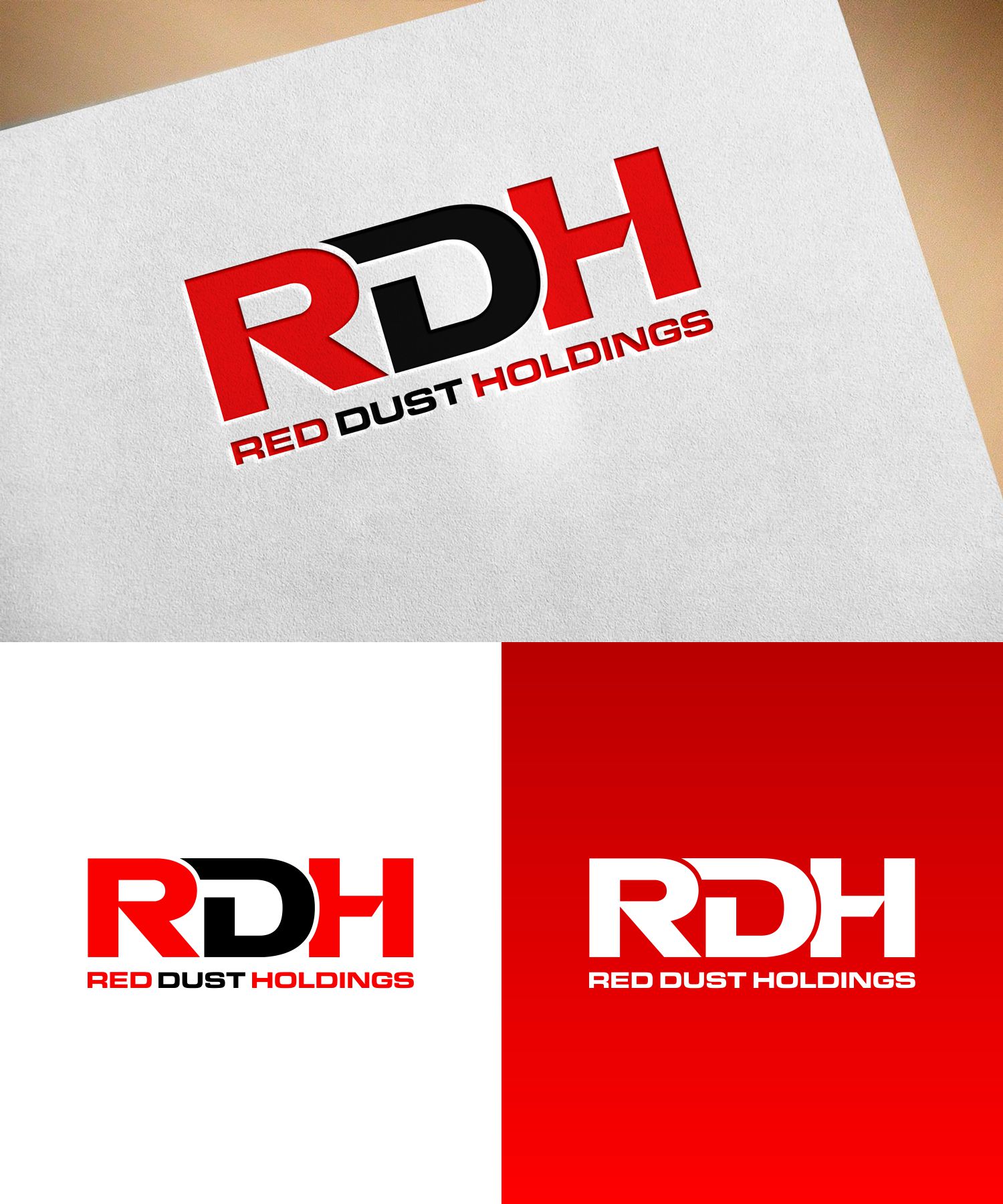 Masculine, Bold Logo Design for RDH/Red Dust Holdings by CIG Designer ...