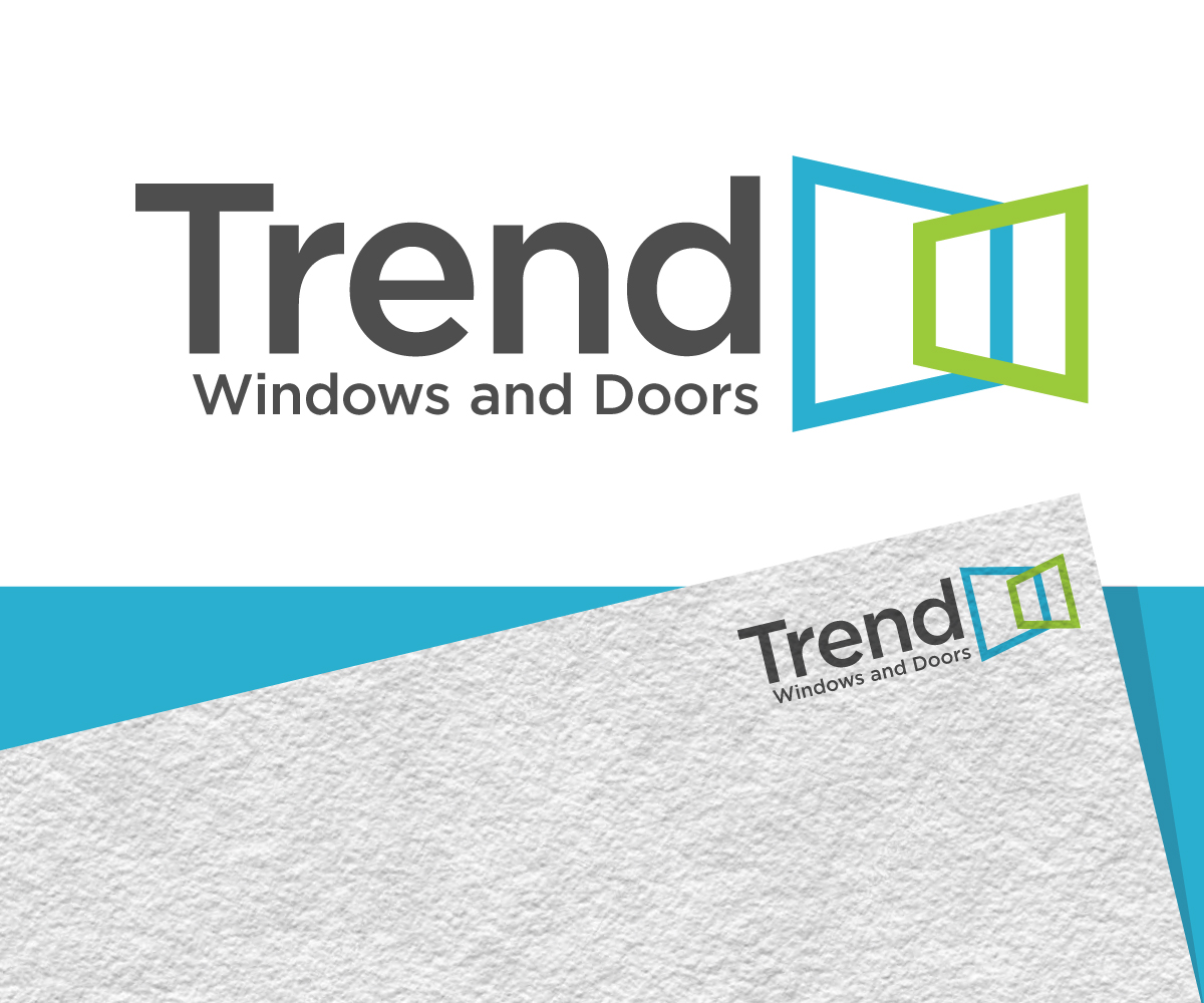 Upmarket, Elegant, Construction Company Logo Design for Trend Windows ...