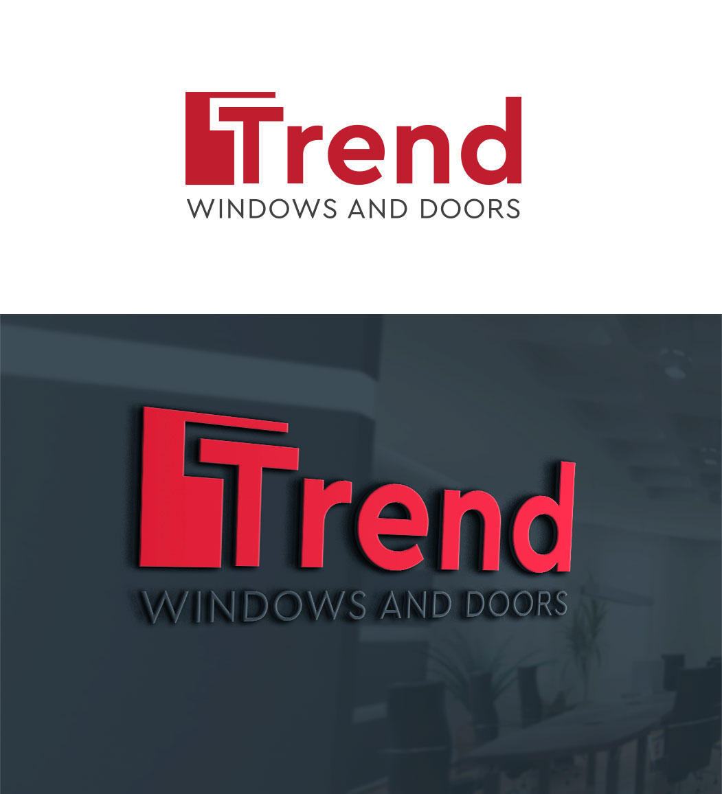 Upmarket, Elegant, Construction Company Logo Design for Trend Windows ...