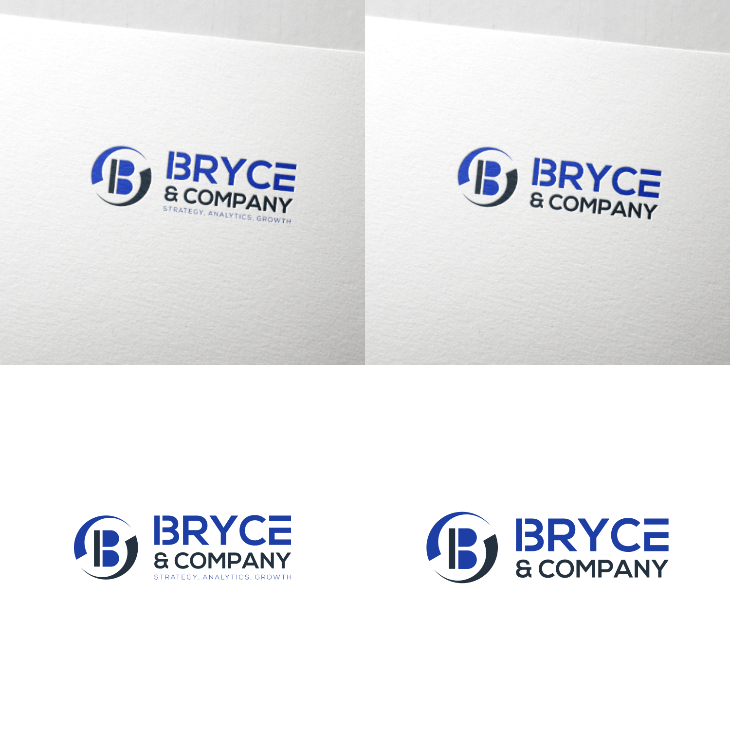 Logo Design for Bryce & Company (tagline: strategy, analytics, growth ...