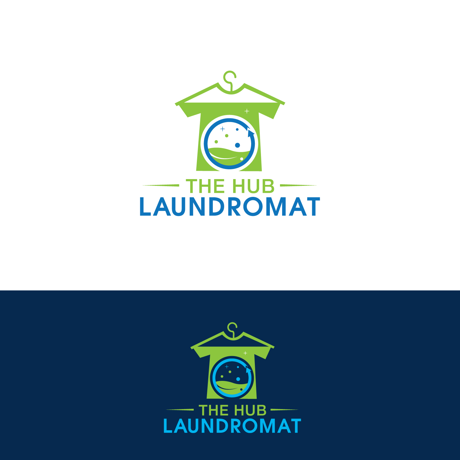 Modern, Upmarket, Laundromat Logo Design for The Hub Laundromat by ...