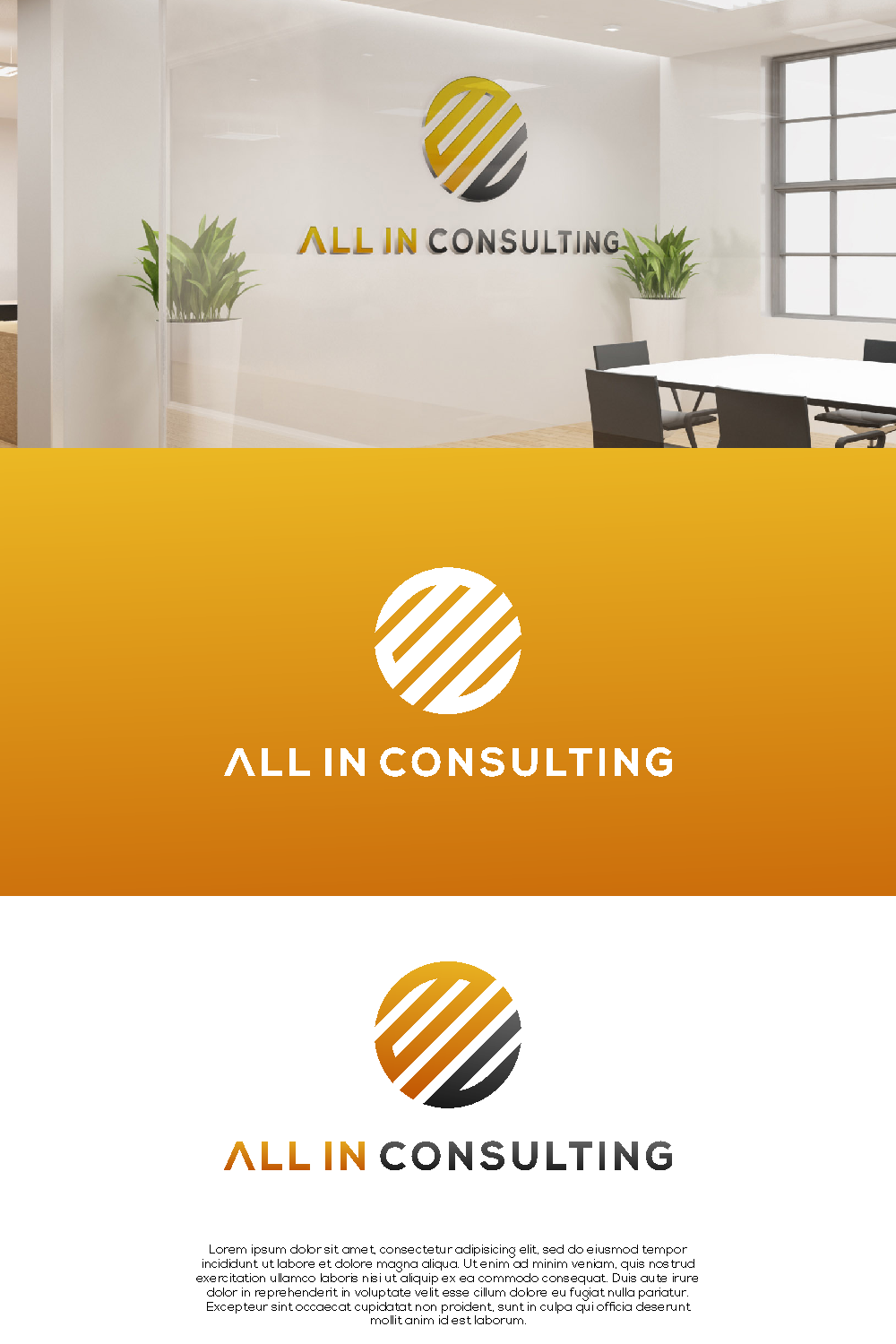 Modern, Bold, Business Consultant Logo Design for All In Consulting by ...