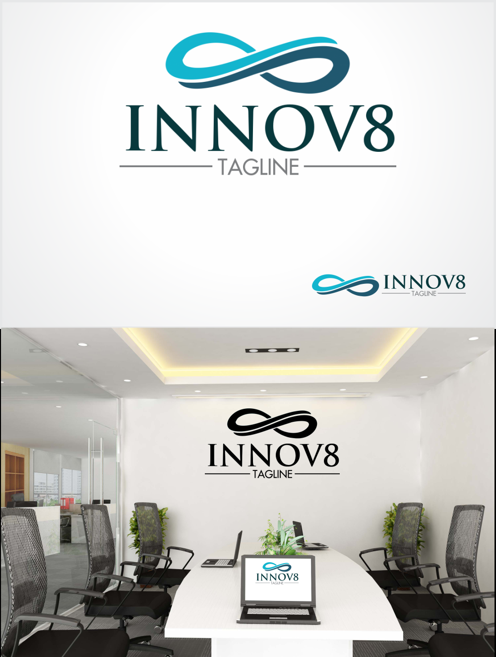 Logo Design for innov8 centre (see below_include also work_play_advocacy by padamurah | Design ...