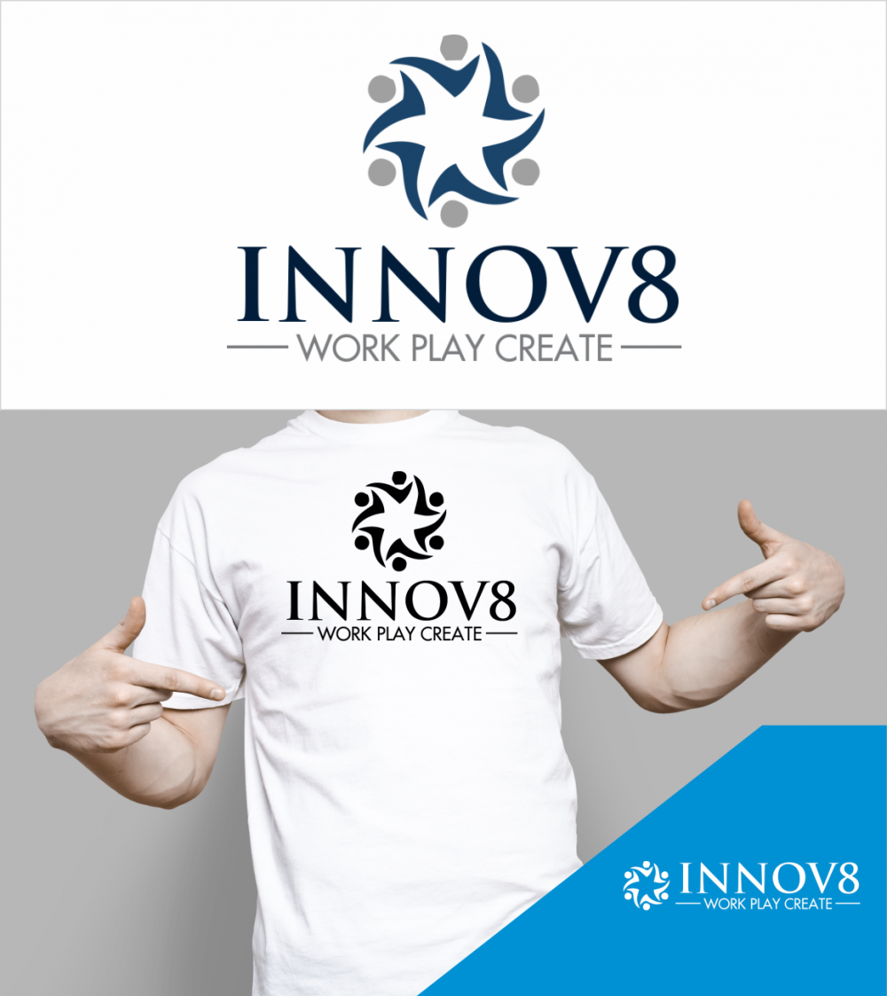 Logo Design for innov8 centre (see below_include also work_play_advocacy by padamurah | Design ...