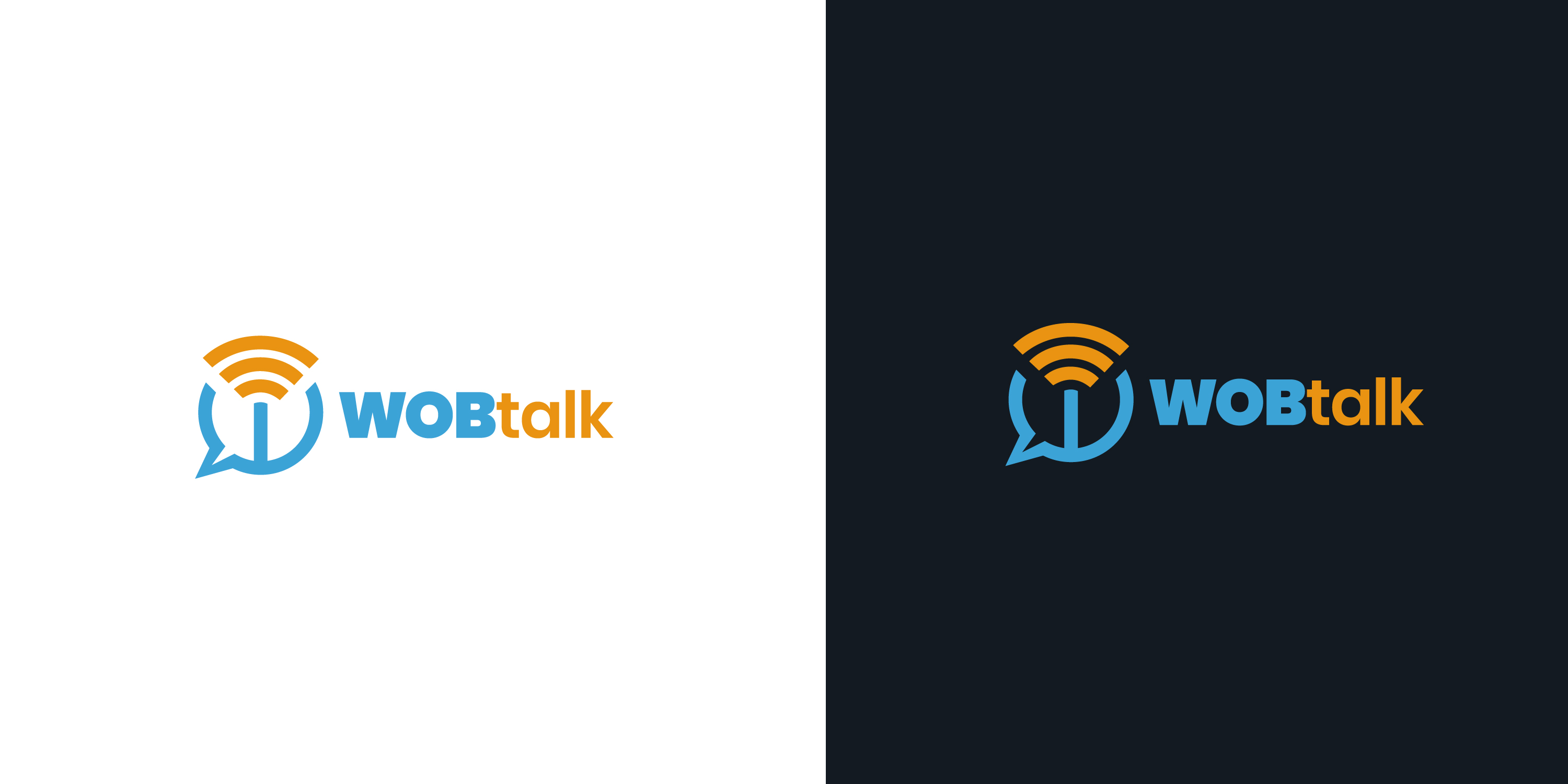 Logo Design for WOBtalk by Paras Bali | Design #24894795