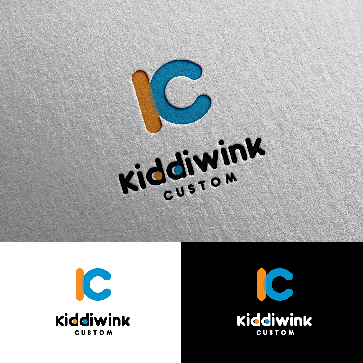 Modern, Playful Logo Design for Kiddiwink Custom by Rii | Design #24898117