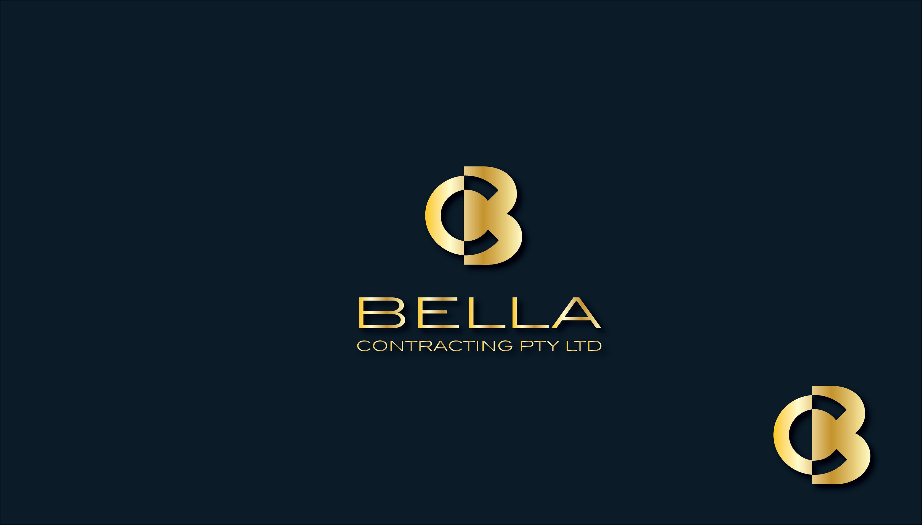 Masculine, Professional, Construction Logo Design for Bella Contracting ...
