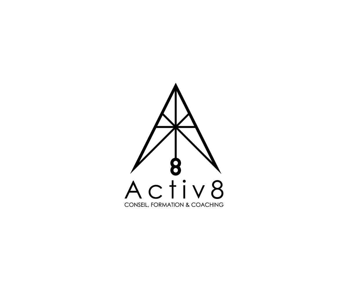Logo Design for "Activ8" Sublogo would be "Conseil, formation ...