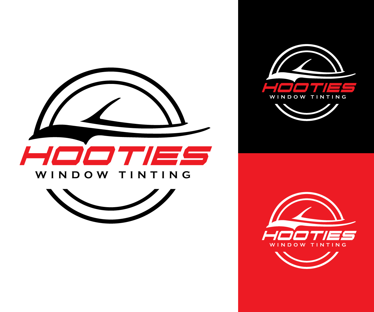 Professional, Feminine, Window Tinting Logo Design for Hooties Window ...