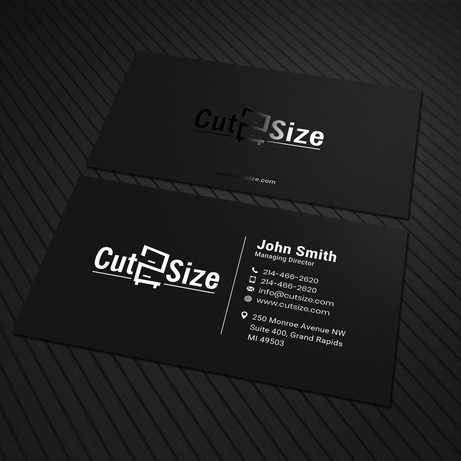 Serious, Modern Business Card Design for DreamSpace Interiors Corp. by ...