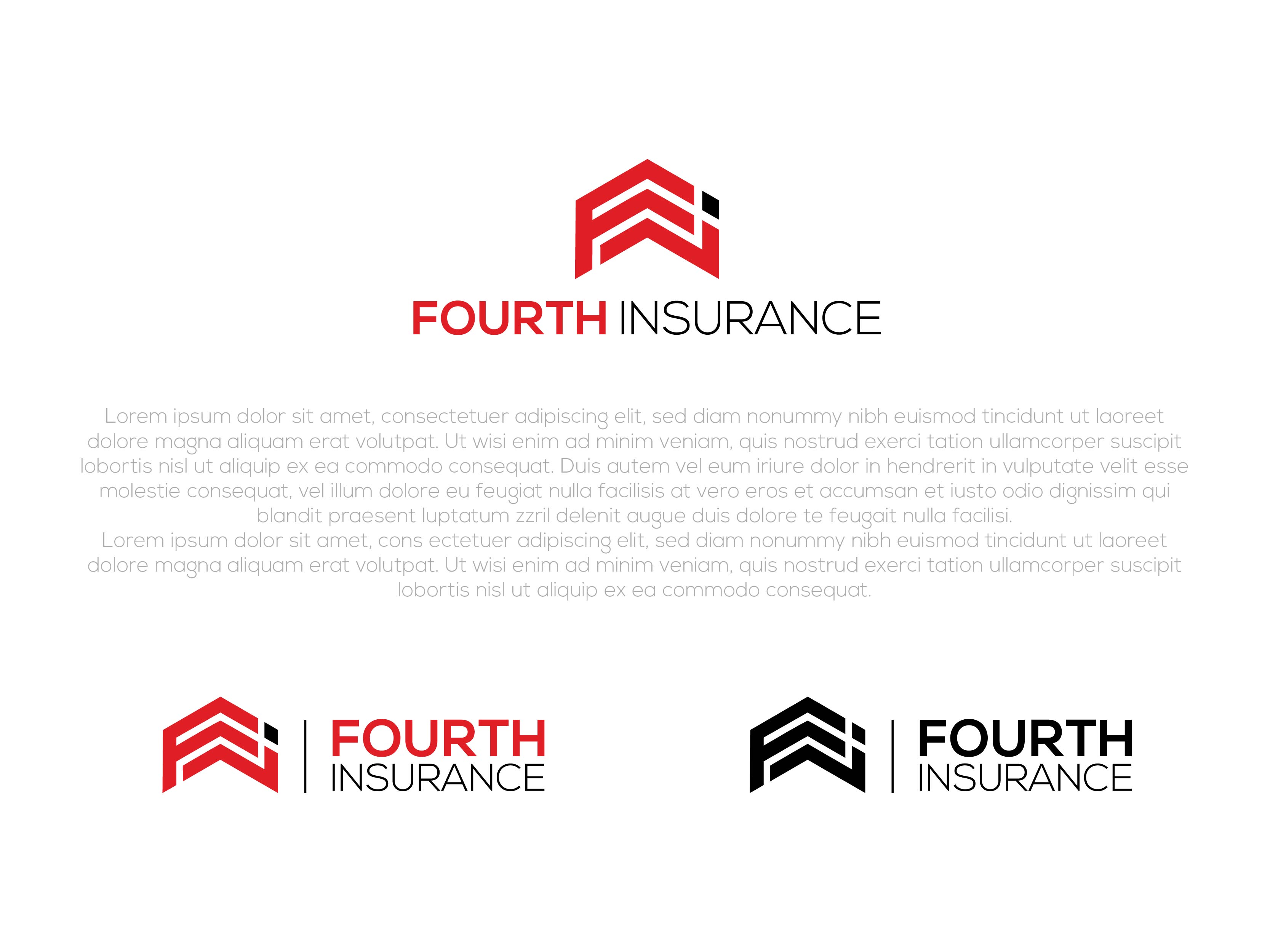 Bold, Serious, Insurance Broker Logo Design for Fourth Insurance by ...
