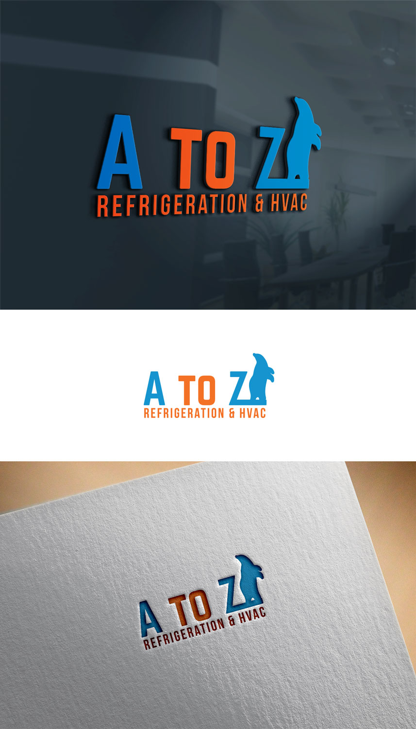 Serious, Professional Logo Design for A to Z Refrigeration & HVAC by ...
