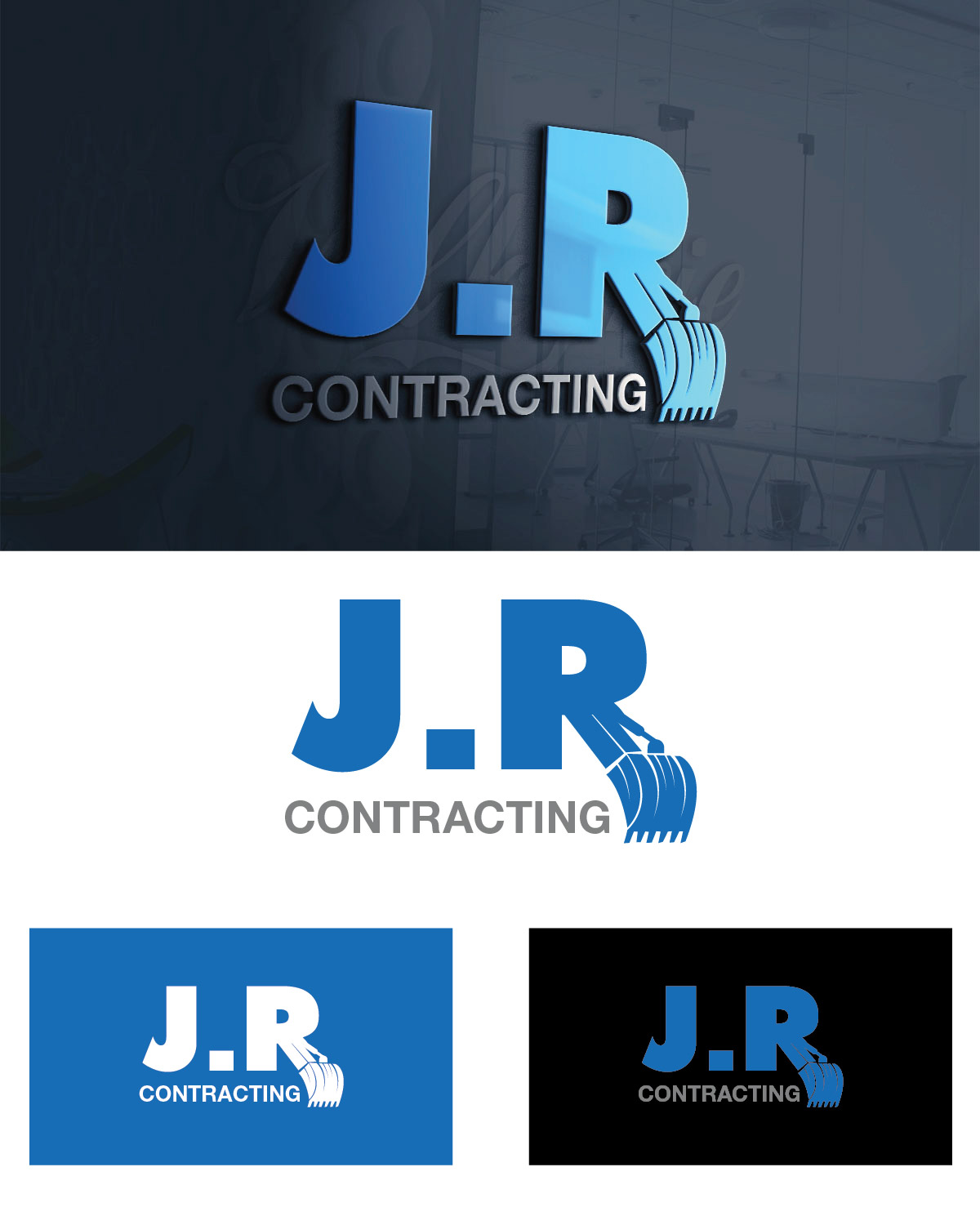 Bold, Serious Logo Design for J.R Contracting by Isnah Logo | Design ...