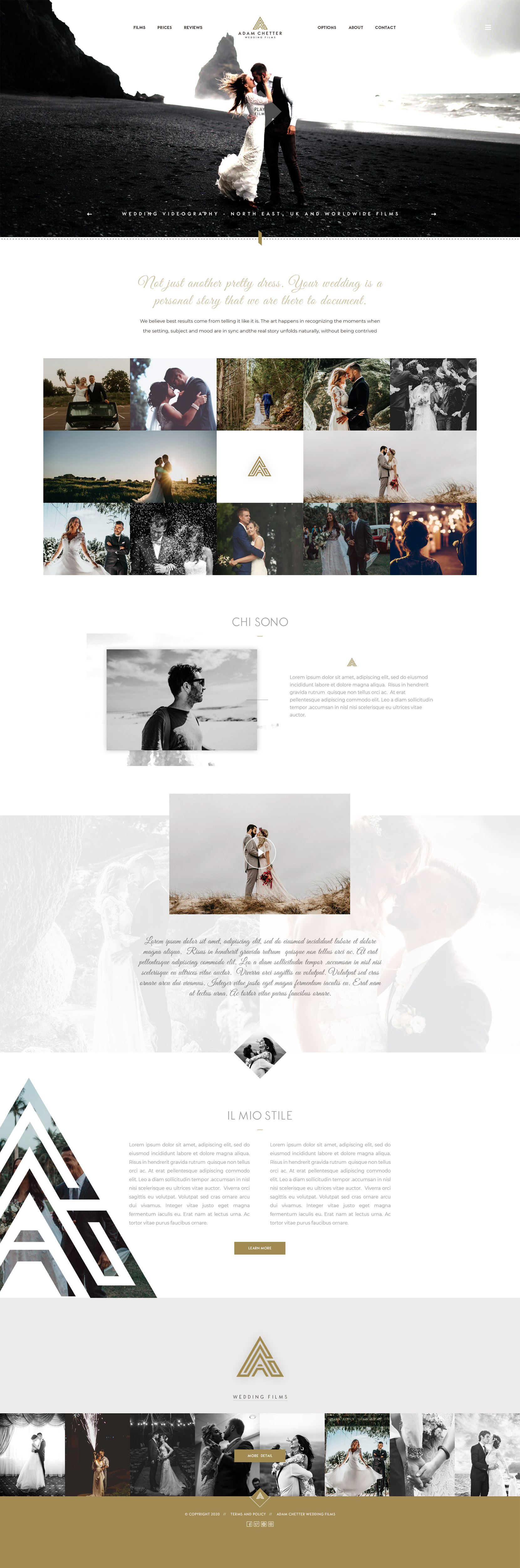 Bold, Serious, Wedding Photography Web Design for a Company by AVROM ...