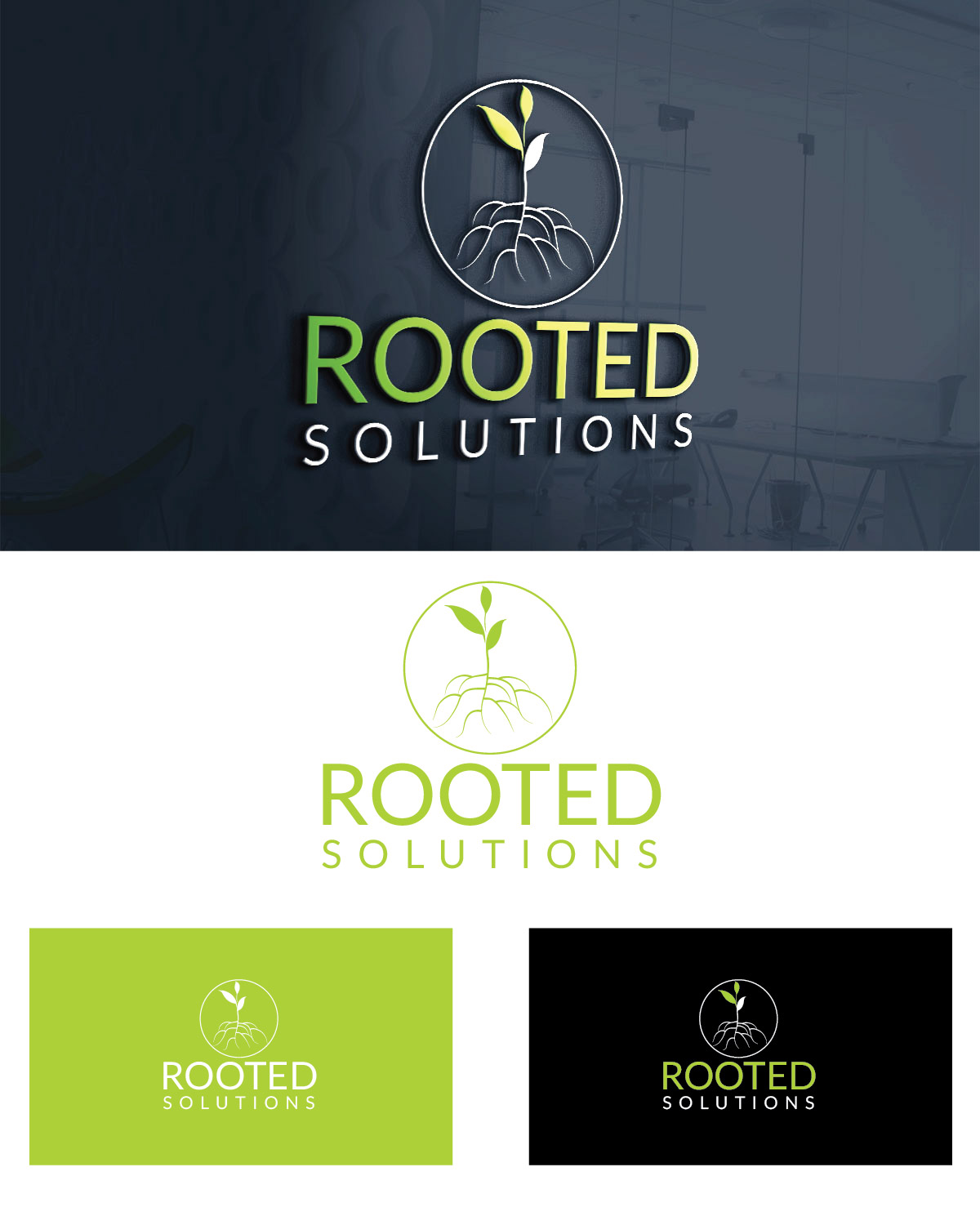 Modern, Colorful Logo Design for Rooted Solutions by Isnah Logo ...