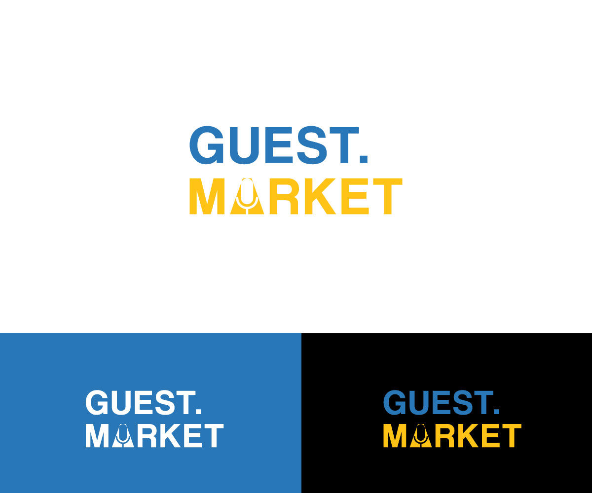 Playful, Personable Logo Design for guest.market by Jack 53 | Design ...