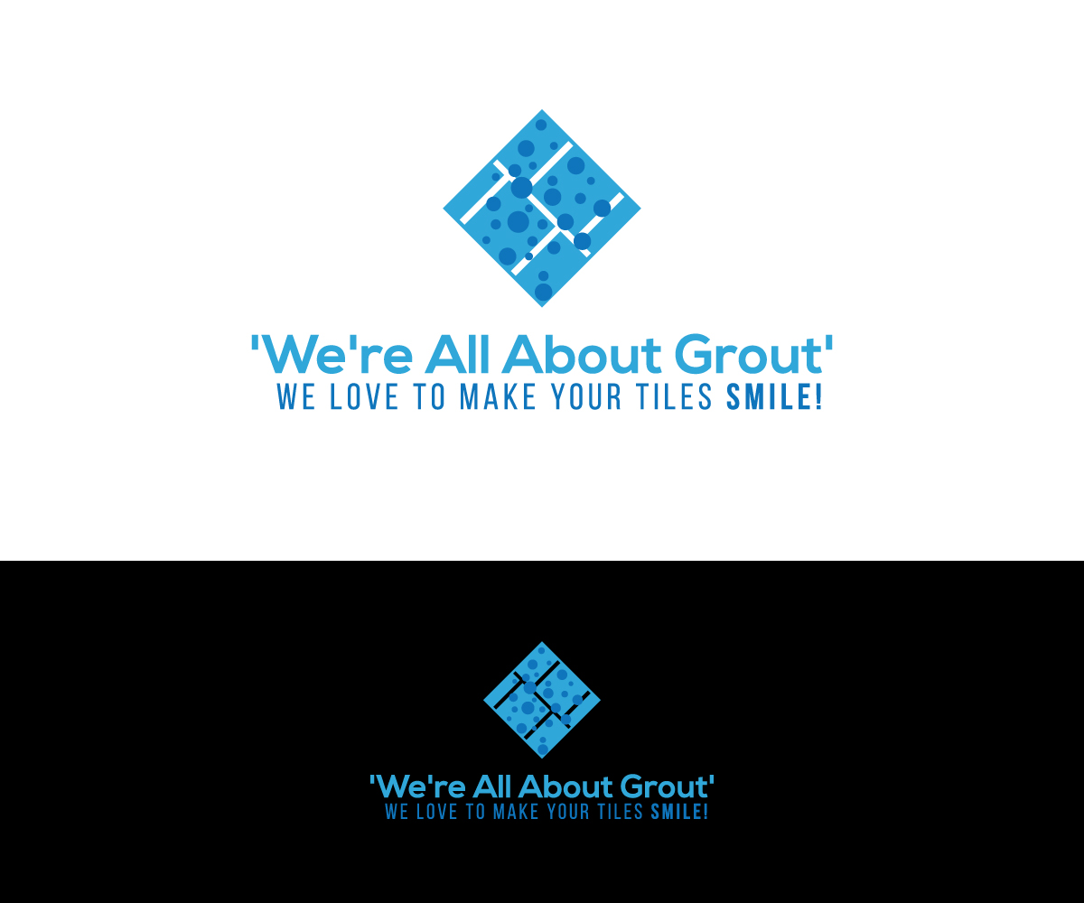 Bold, Professional Logo Design for At, 'We're All About Grout', we love ...