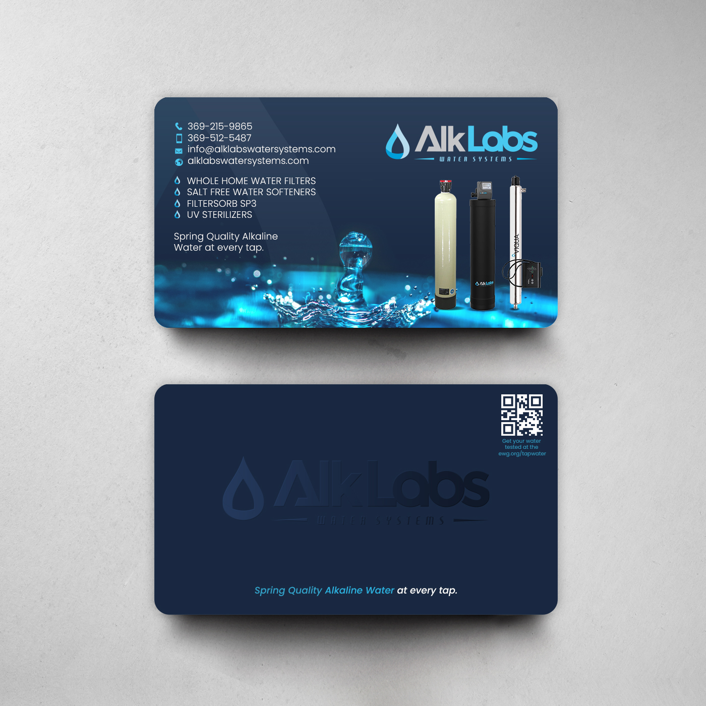 Bold, Modern, Water Purification Business Card Design for a Company by ...
