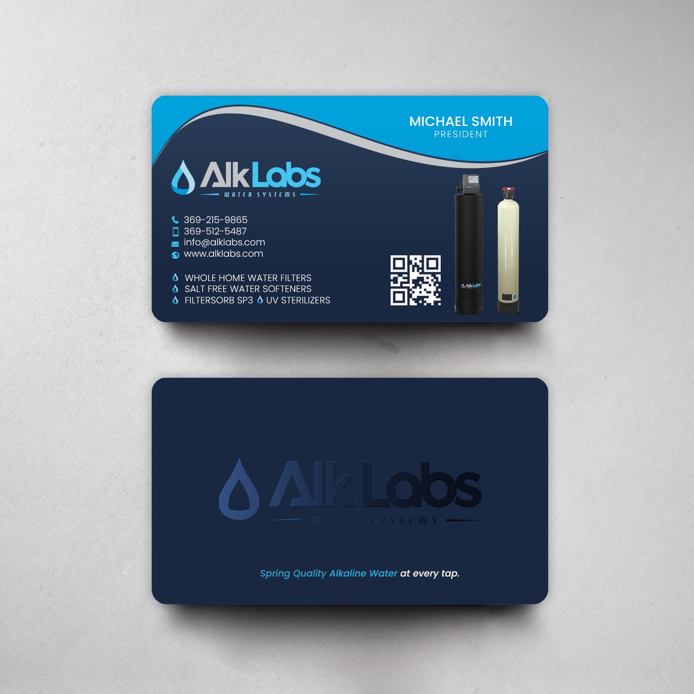 Bold, Modern, Water Purification Business Card Design for a Company by ...